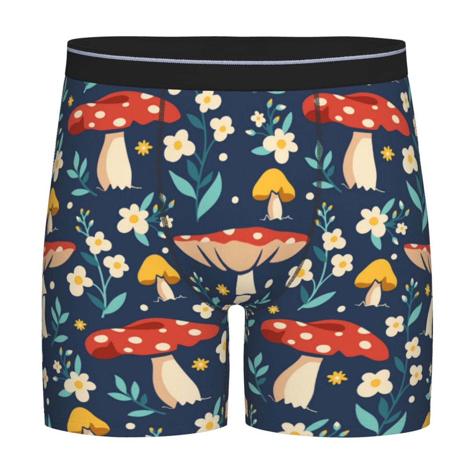 Sigee Colorful Mushrooms for Men's Boxer Briefs,Moisture Wicking and ...