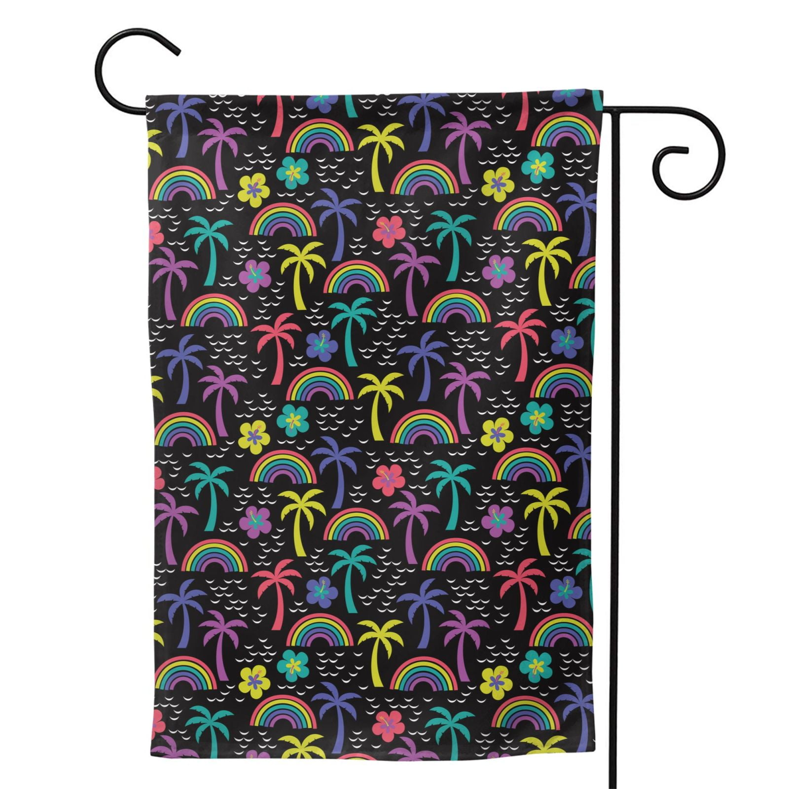 Sigee Colorful Palms for Live Happy Decorative Small Garden Flag,Double ...