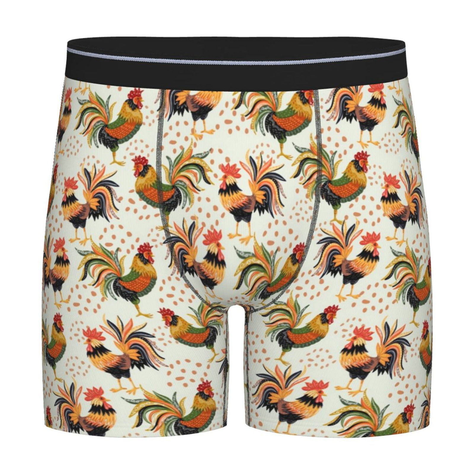 Sigee Colorful Roosters for Men's Boxer Briefs,Moisture Wicking and ...