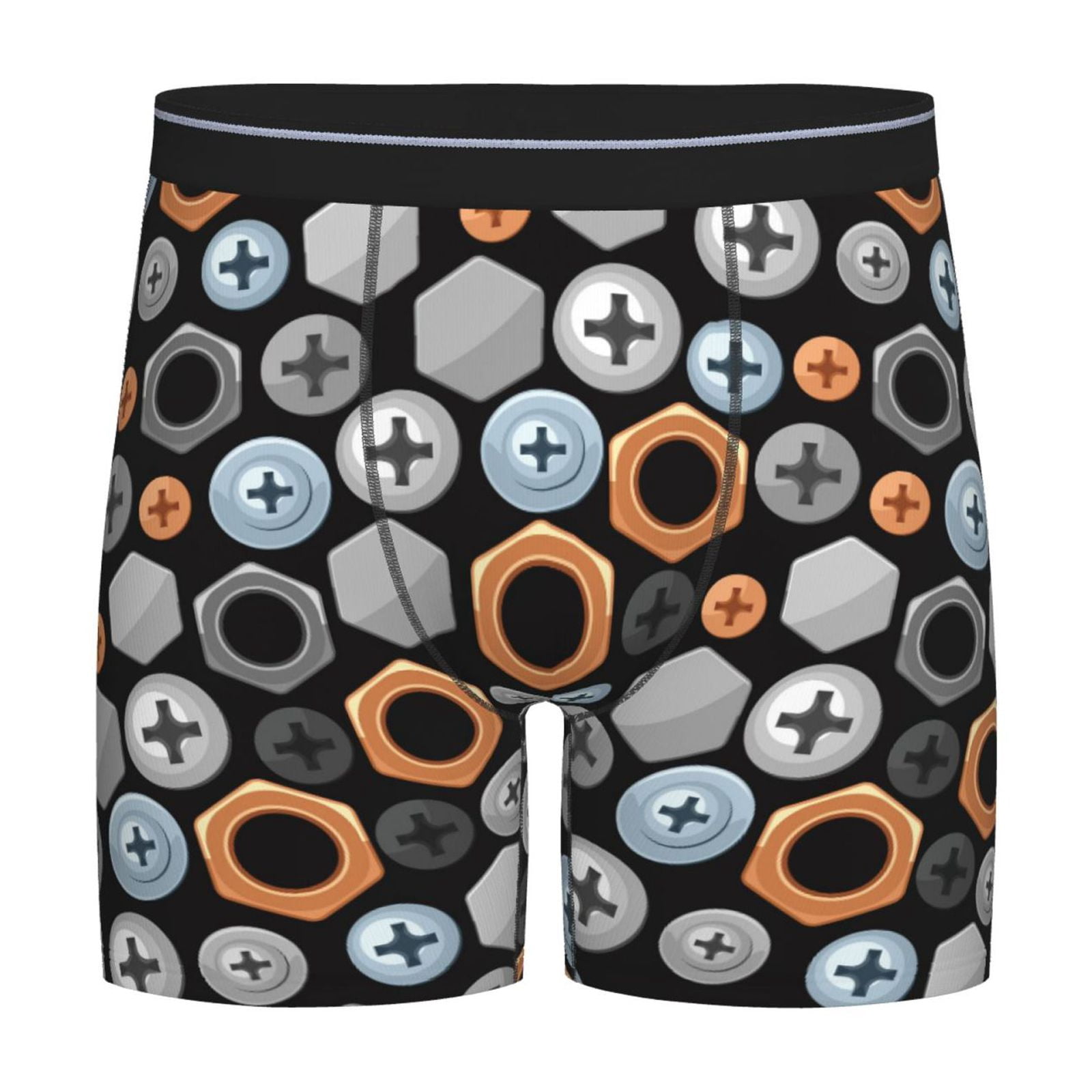 Sigee Colorful Screws for Men's Boxer Briefs,Moisture Wicking and ...