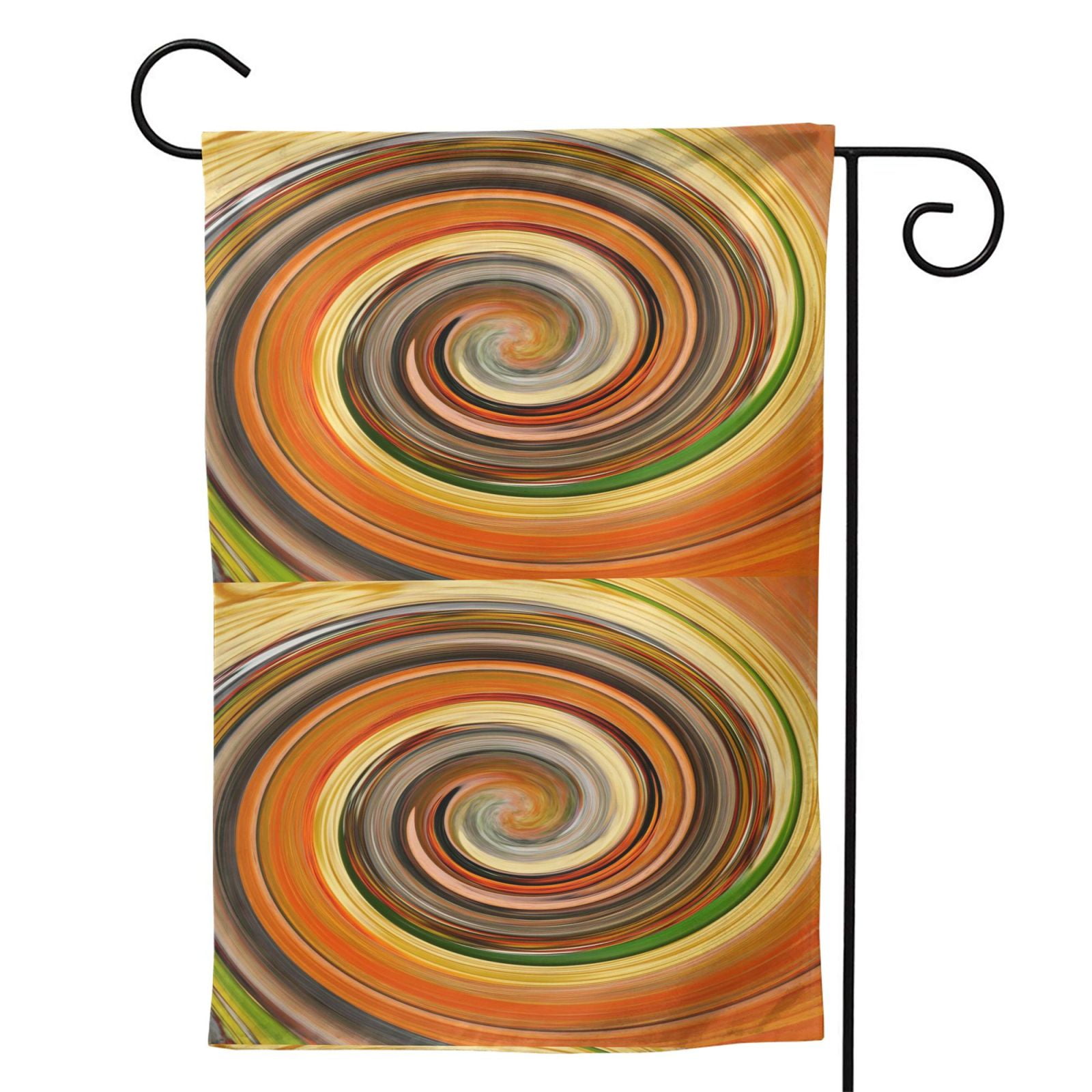 Sigee Colorful Swirl for Live Happy Decorative Small Garden Flag,Double ...