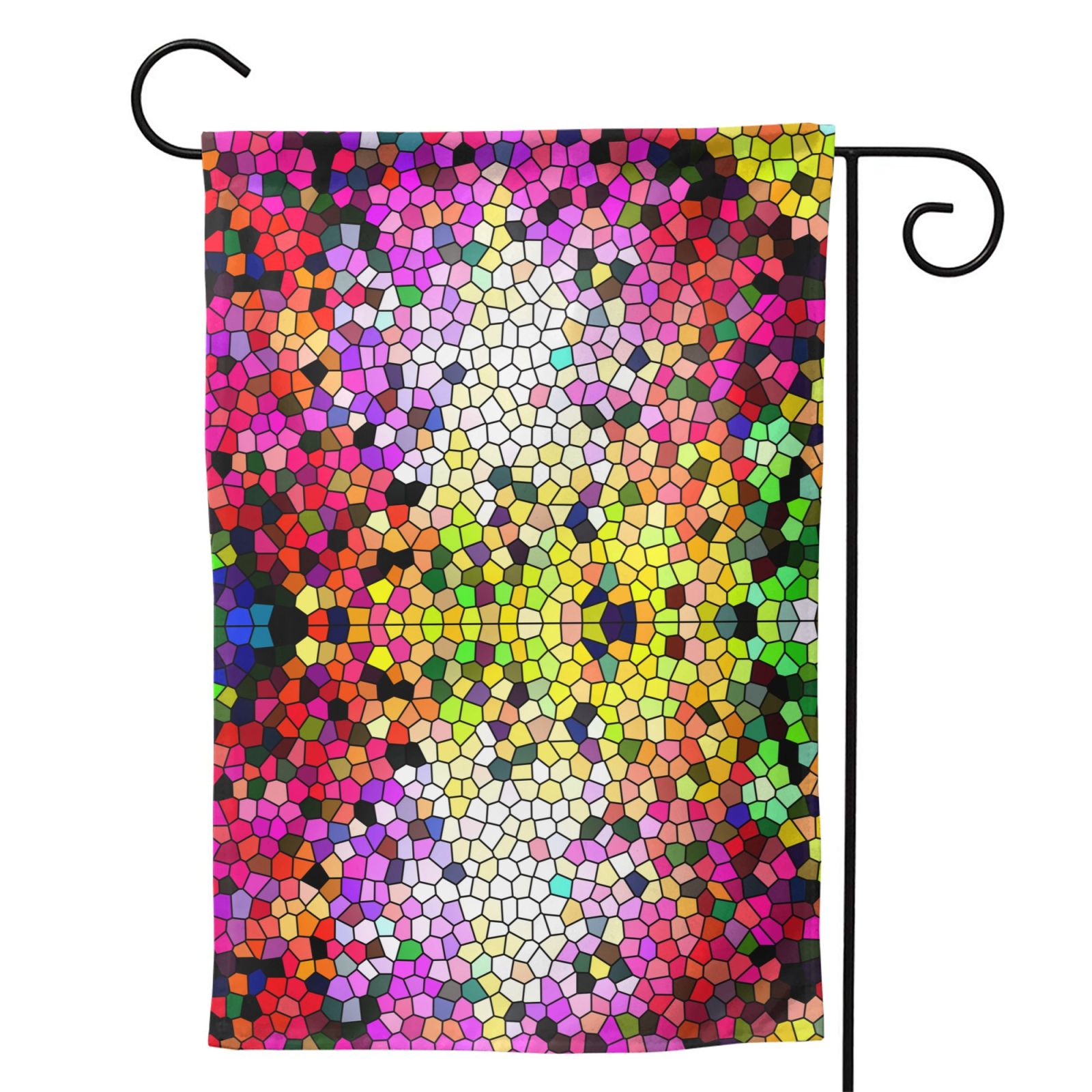 Sigee Colorful Tie Dye Stained Glass 3 for Live Happy Decorative Small ...