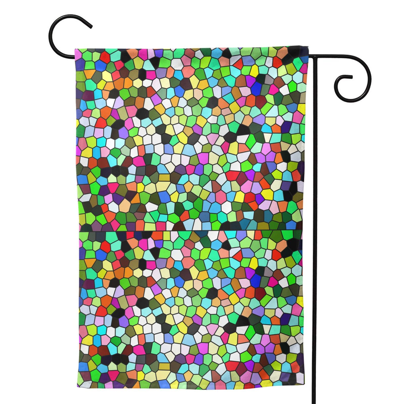 Sigee Colorful Tie Dye Stained Glass for Live Happy Decorative Small ...
