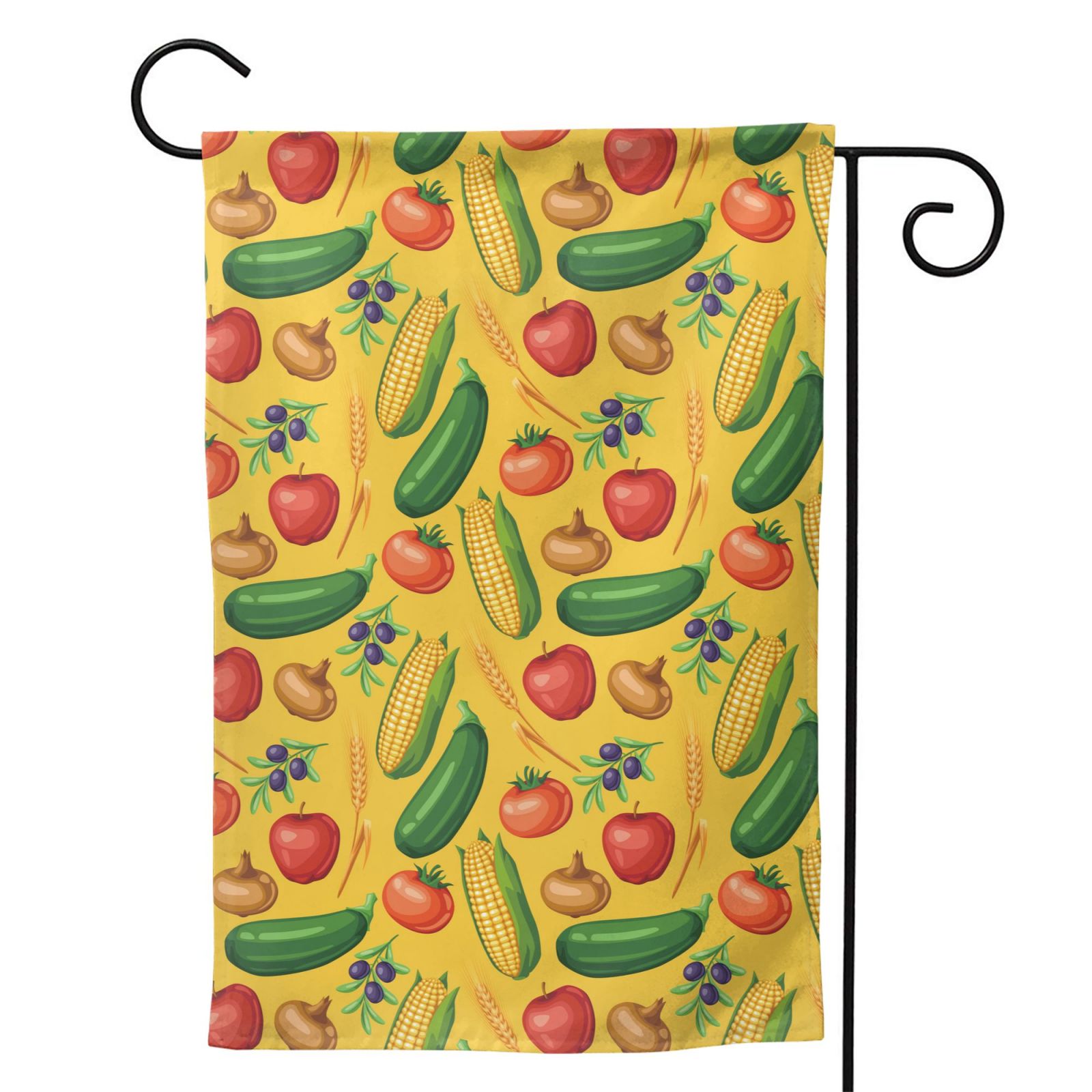 Sigee Colorful Vegetables for Live Happy Decorative Small Garden Flag ...