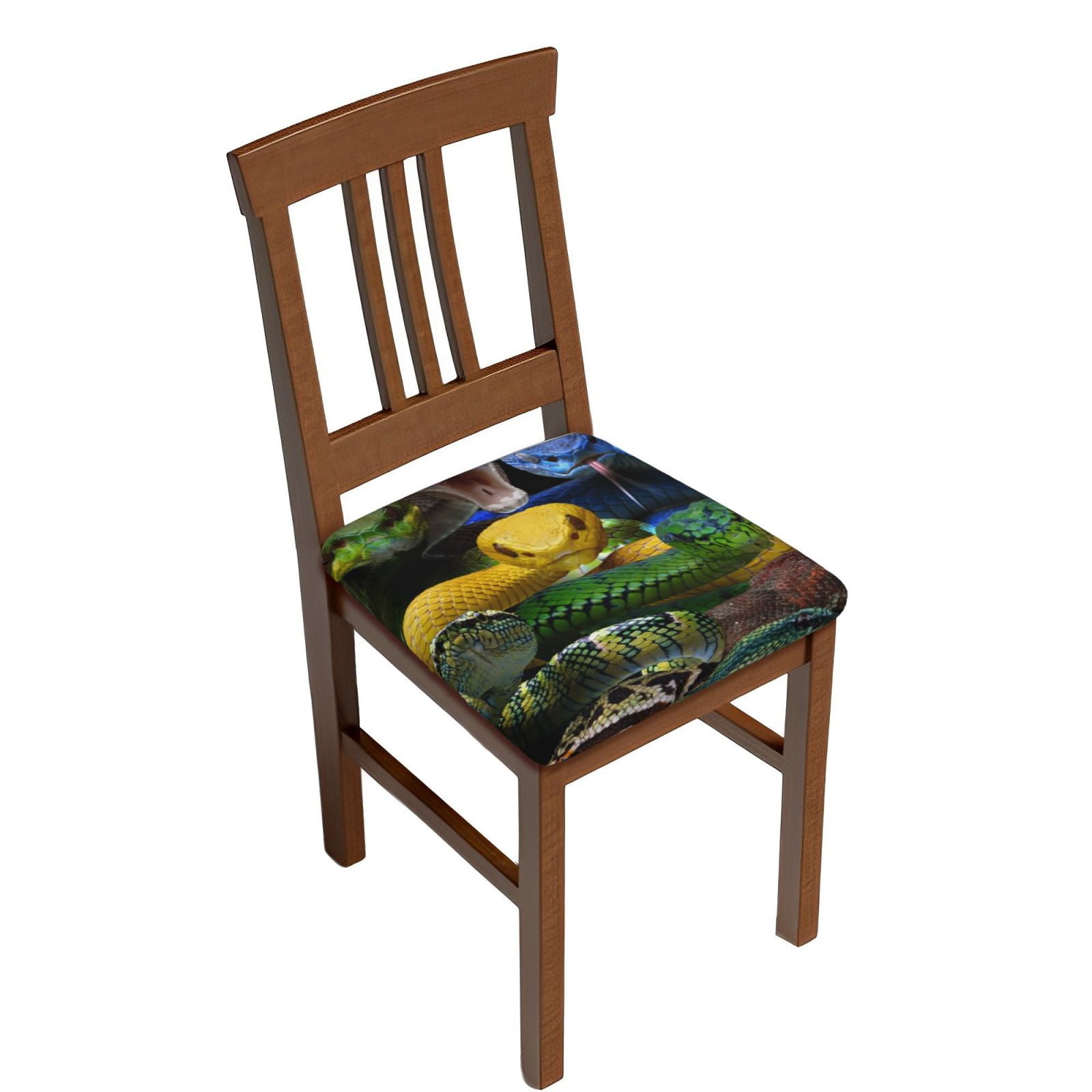 Sigee Colorful Viper Snake for Square Chair Cushion Covers for ...
