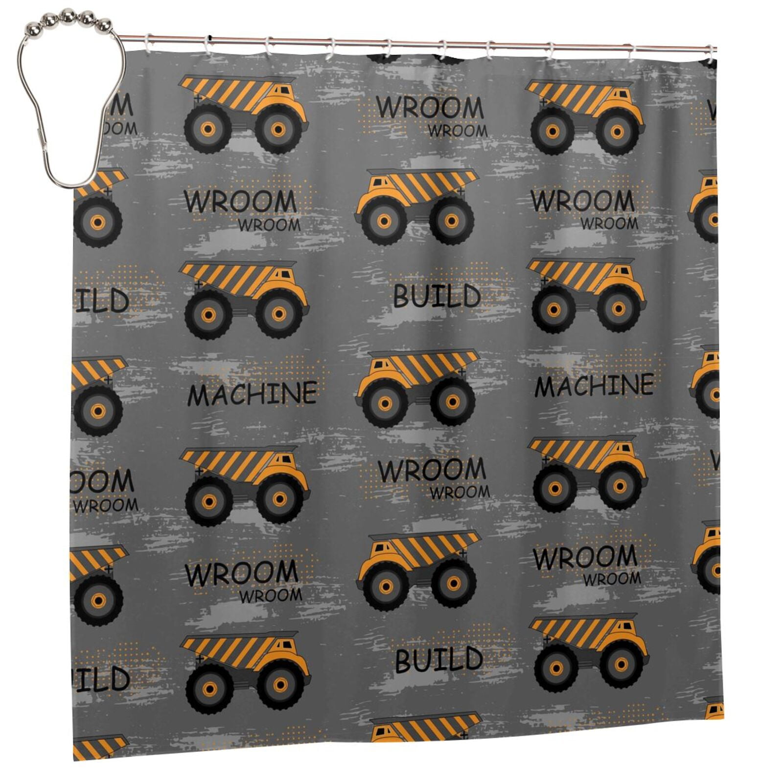 Sigee Construction Machines for Waterproof Fabric Shower Curtain 72" W ...
