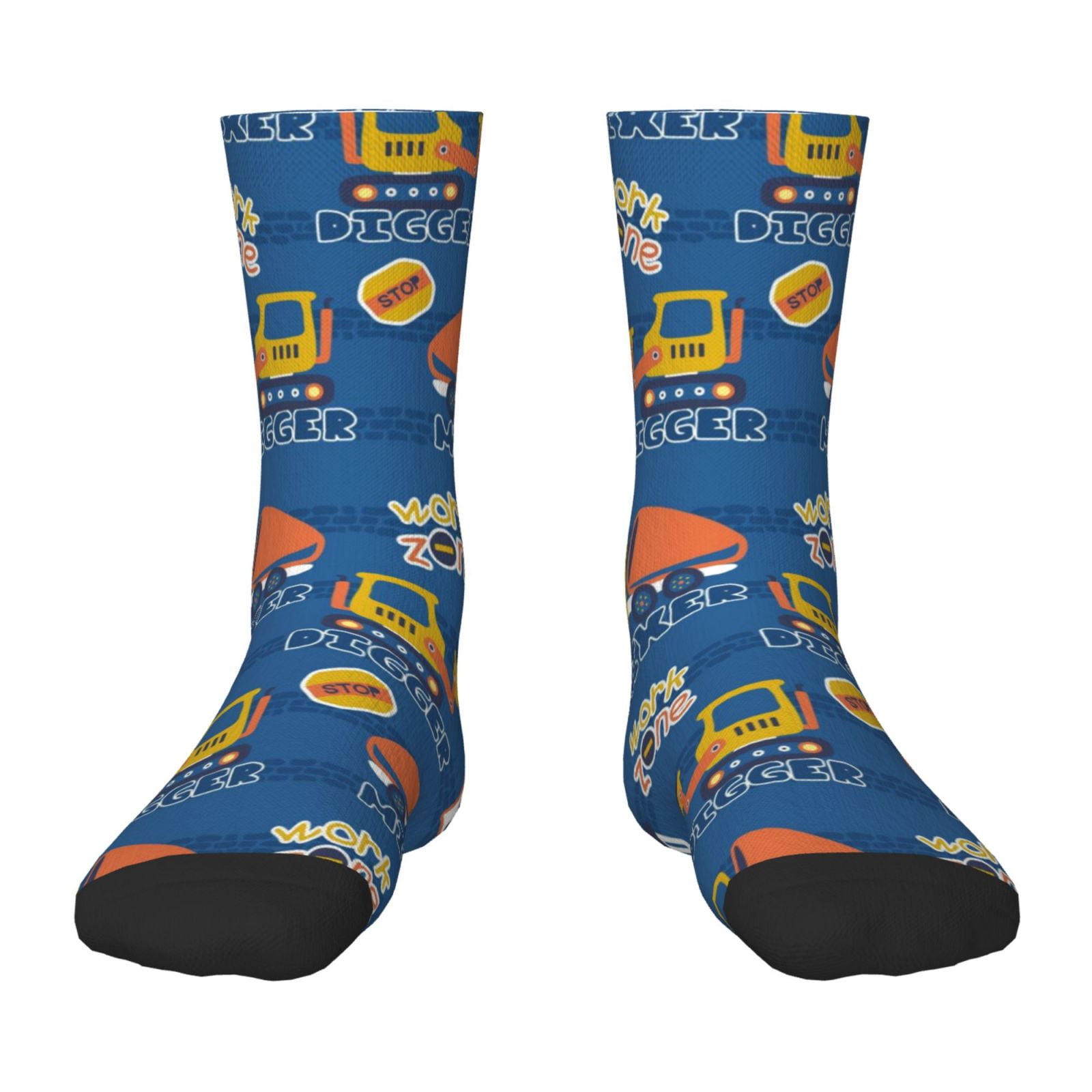 Sigee Construction Vehicles for Premium Children's Socks Unisex School ...