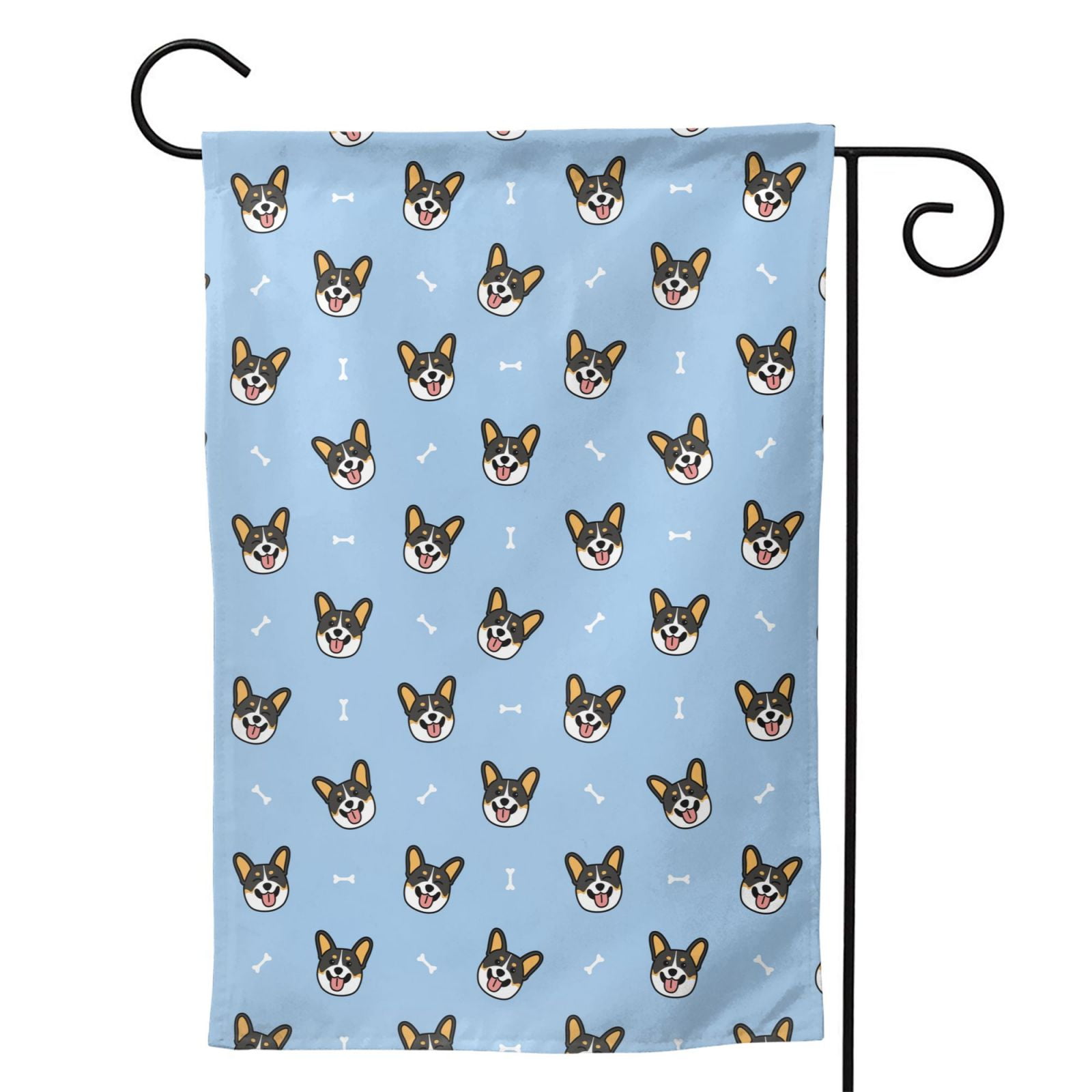 Sigee Corgi Dog for Live Happy Decorative Small Garden Flag,Double ...