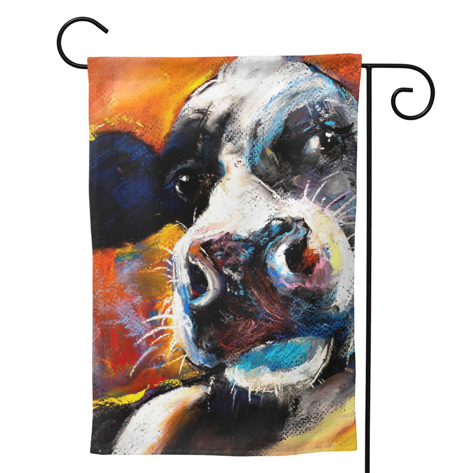 Sigee Cow for Live Happy Decorative Small Garden Flag,Double Sided Yard ...