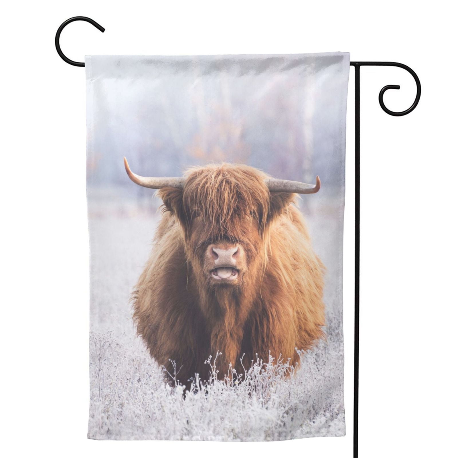 Sigee Cow for Live Happy Decorative Small Garden Flag,Double Sided Yard ...