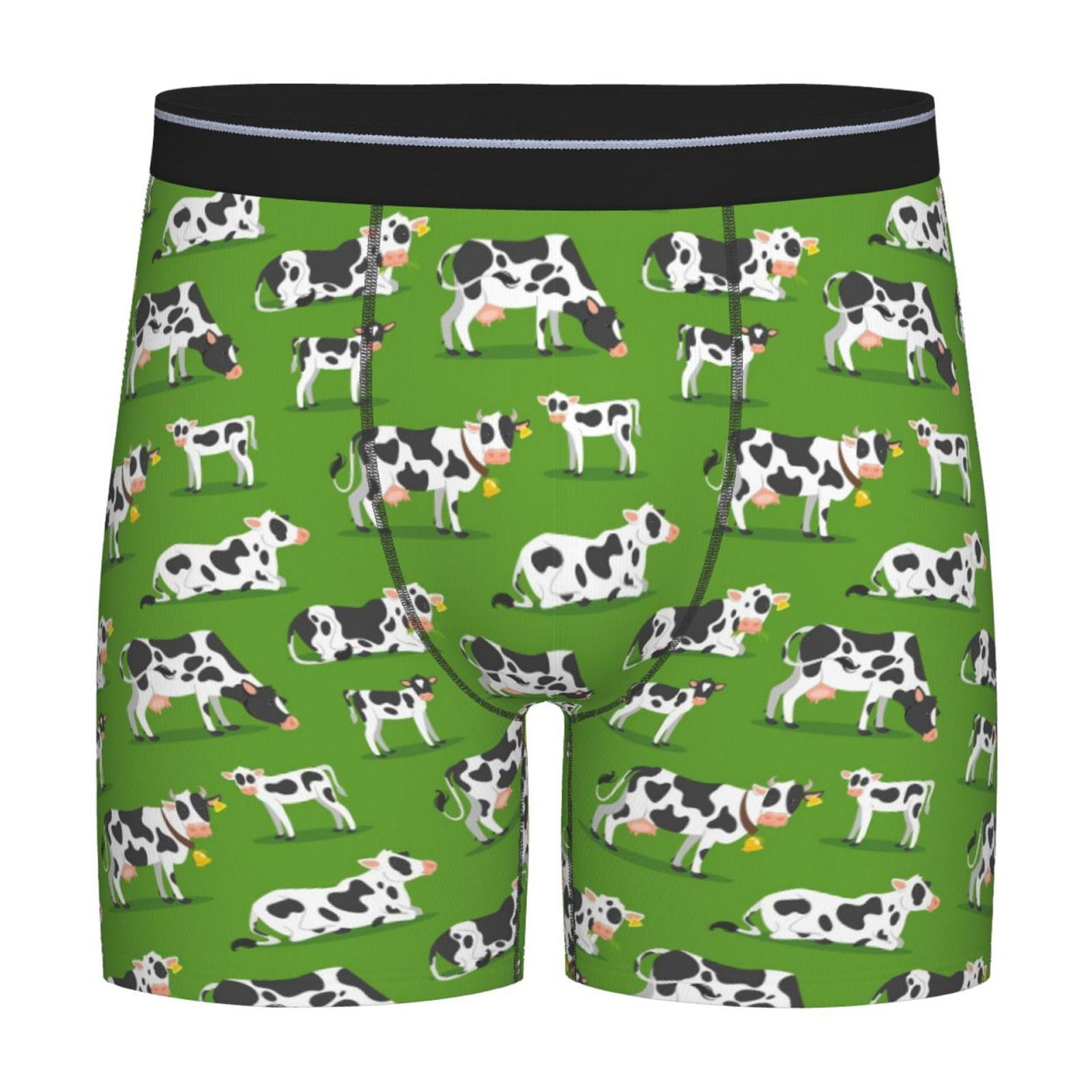 Sigee Cows With Calfs Green for Men's Boxer Briefs,Moisture Wicking and ...