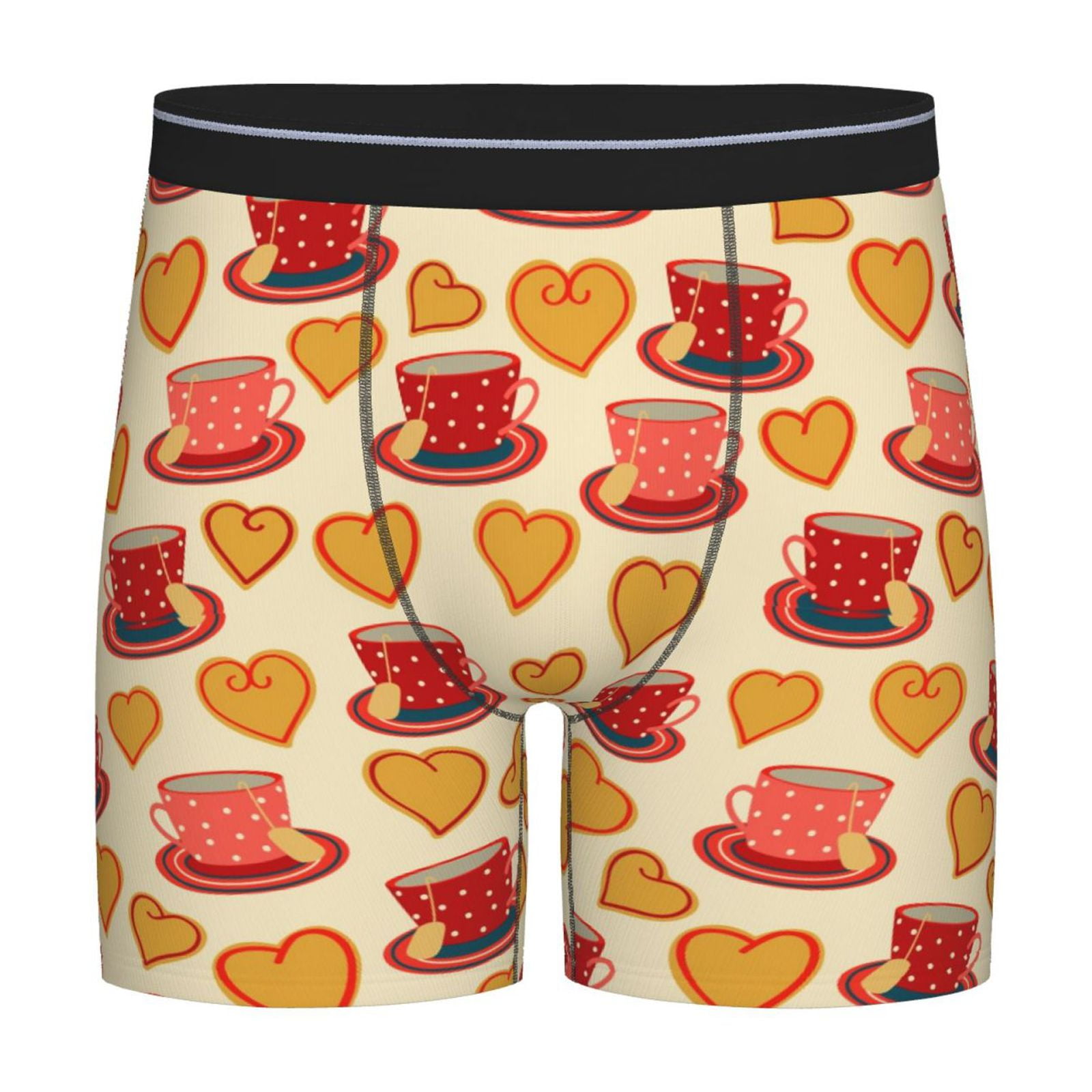 Sigee Cups of Tea for Men's Boxer Briefs,Moisture Wicking and ...