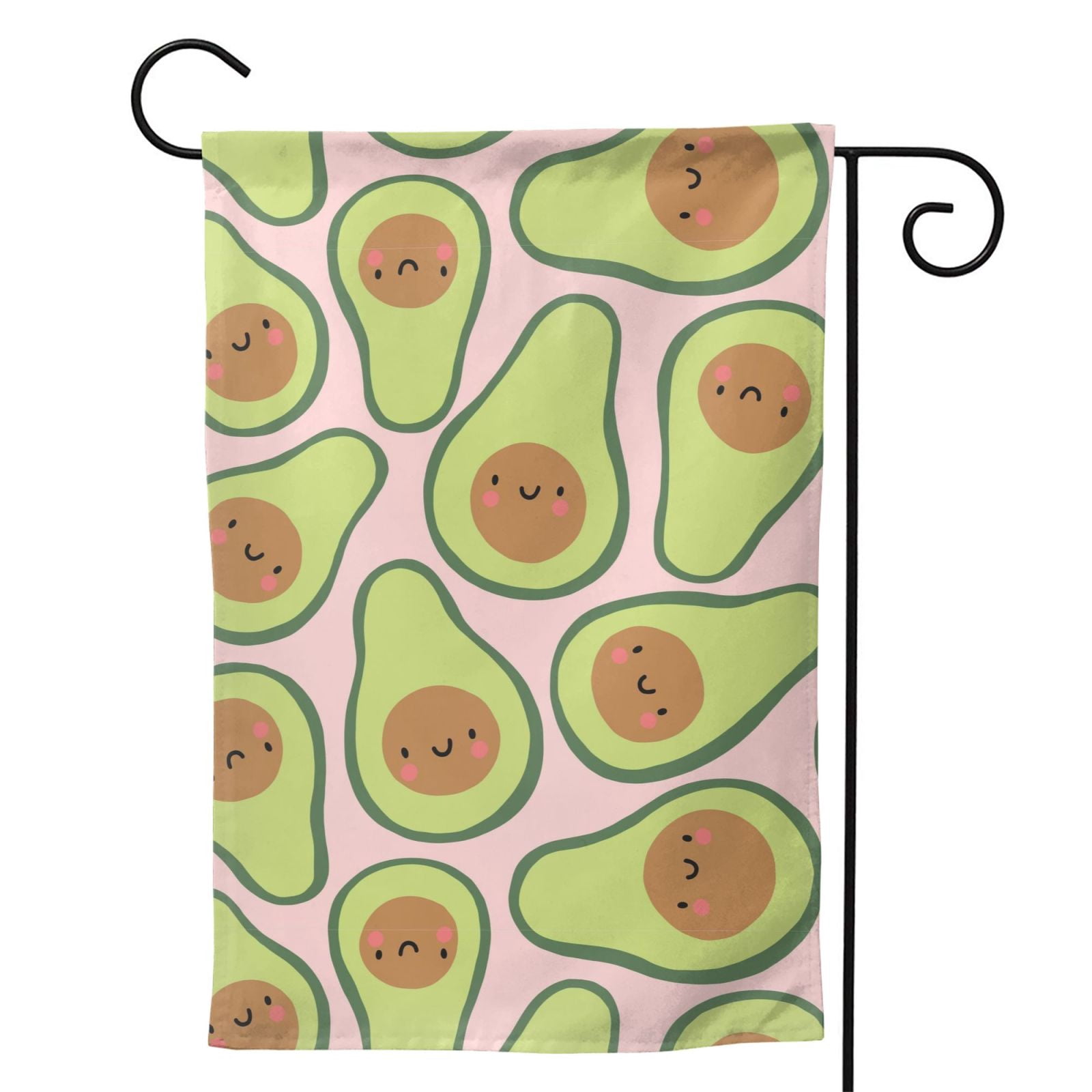 Sigee Cute Avocado for Live Happy Decorative Small Garden Flag,Double ...
