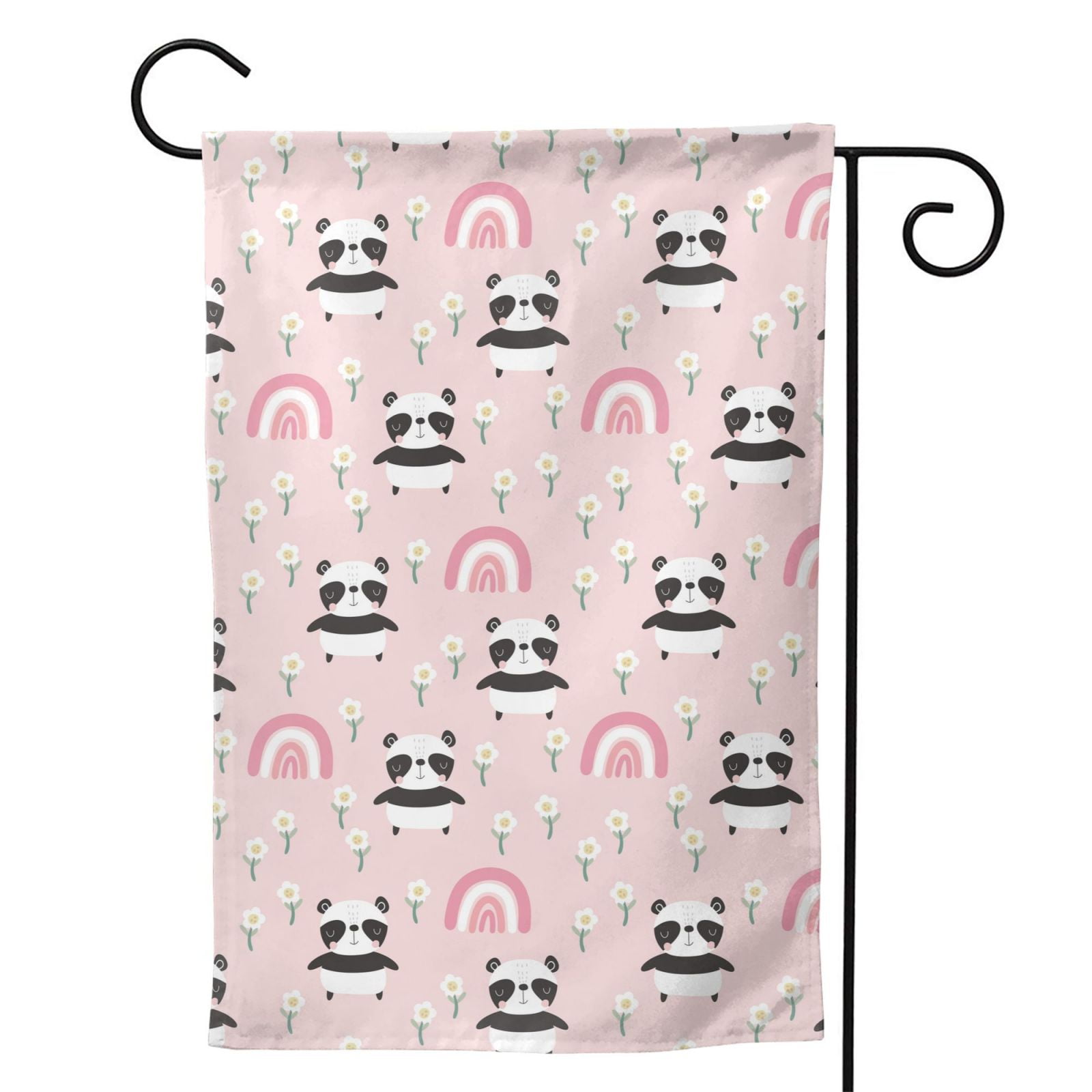 Sigee Cute Cartoon Panda for Live Happy Decorative Small Garden Flag ...