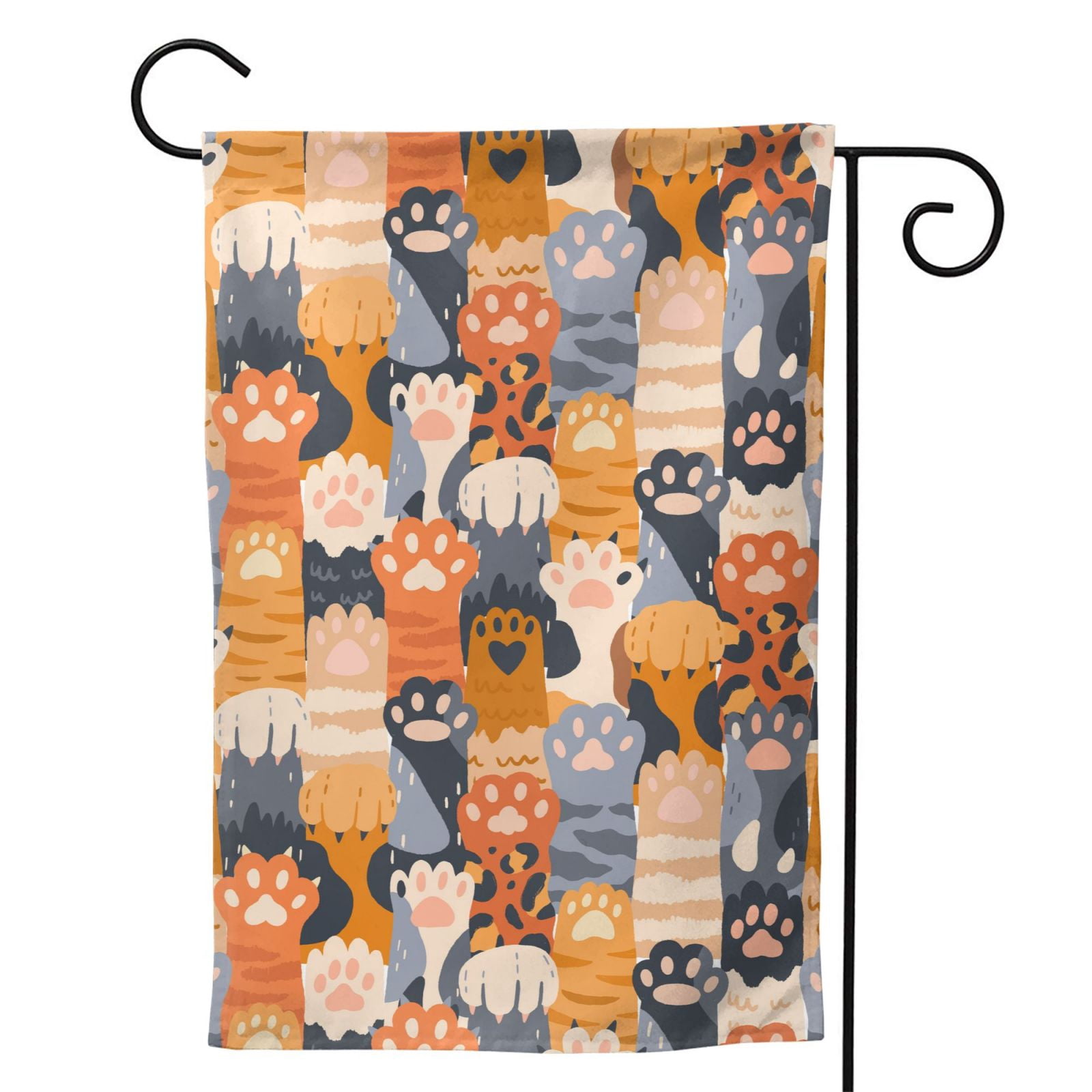 Sigee Cute Cat Paw for Live Happy Decorative Small Garden Flag,Double ...