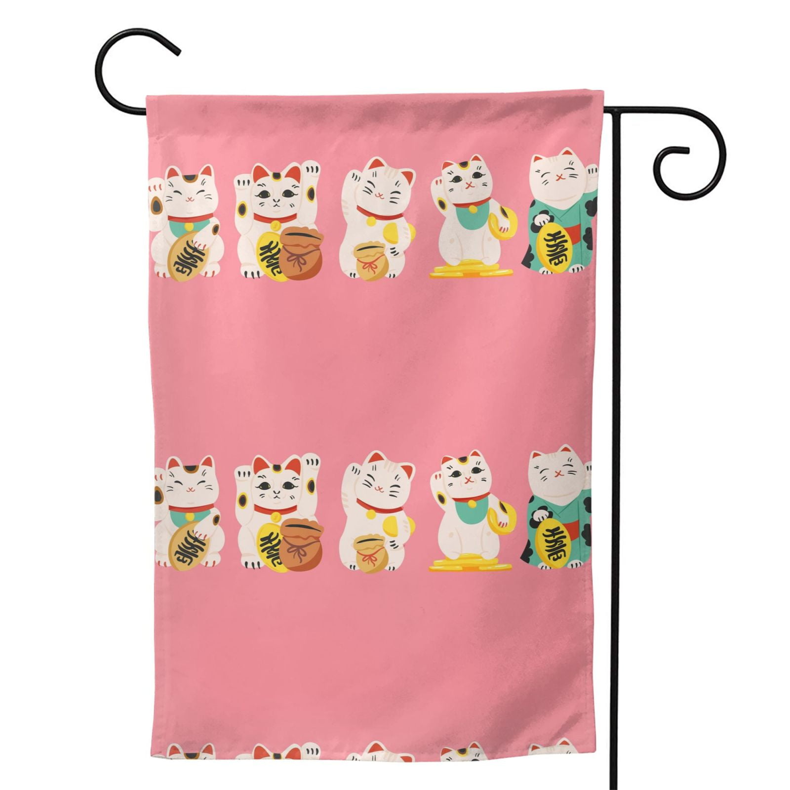 Sigee Cute Cat for Live Happy Decorative Small Garden Flag,Double Sided ...