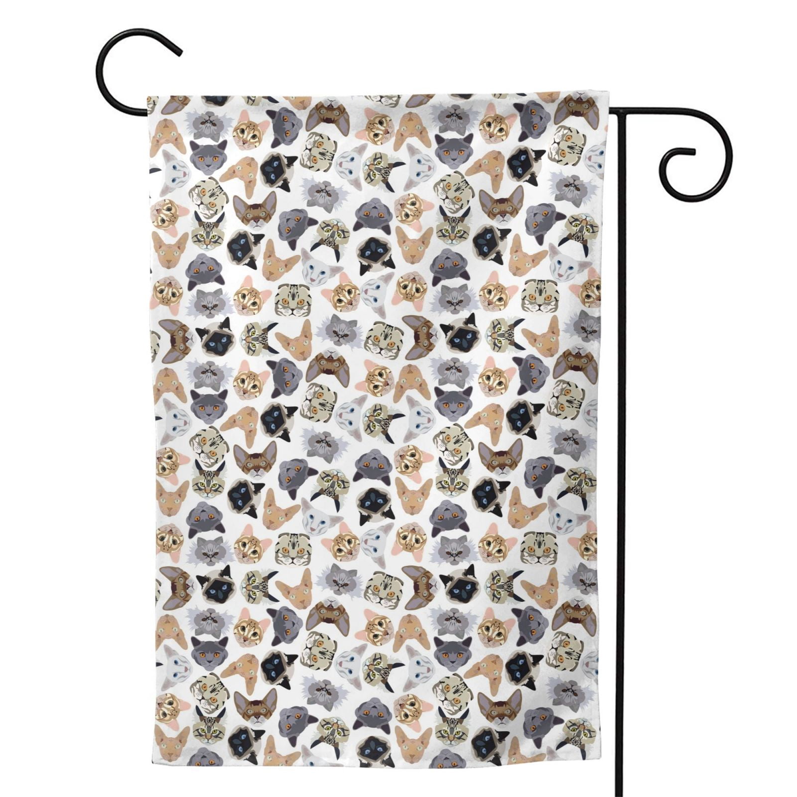 Sigee Cute Cats for Live Happy Decorative Small Garden Flag,Double ...