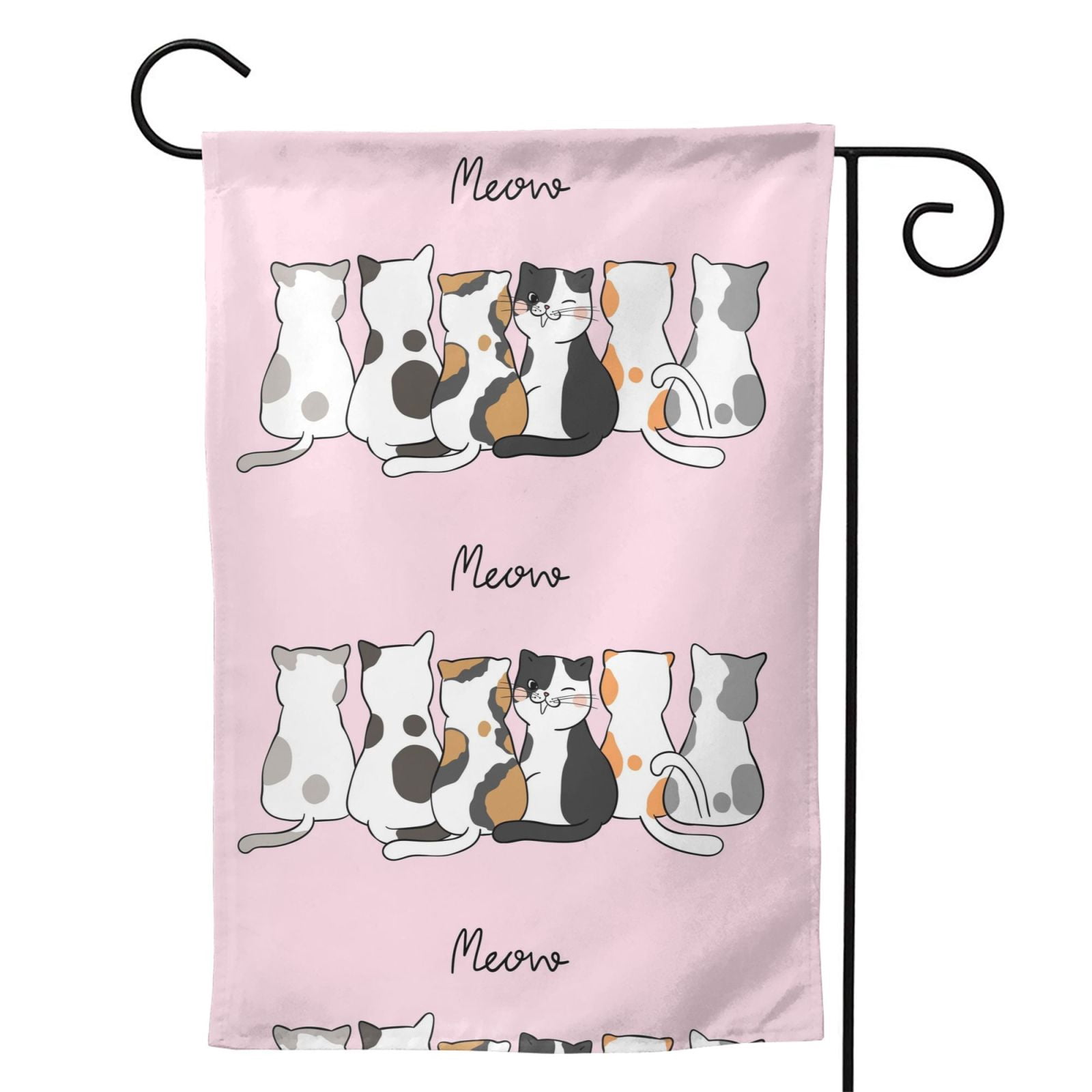 Sigee Cute Cats for Live Happy Decorative Small Garden Flag,Double ...