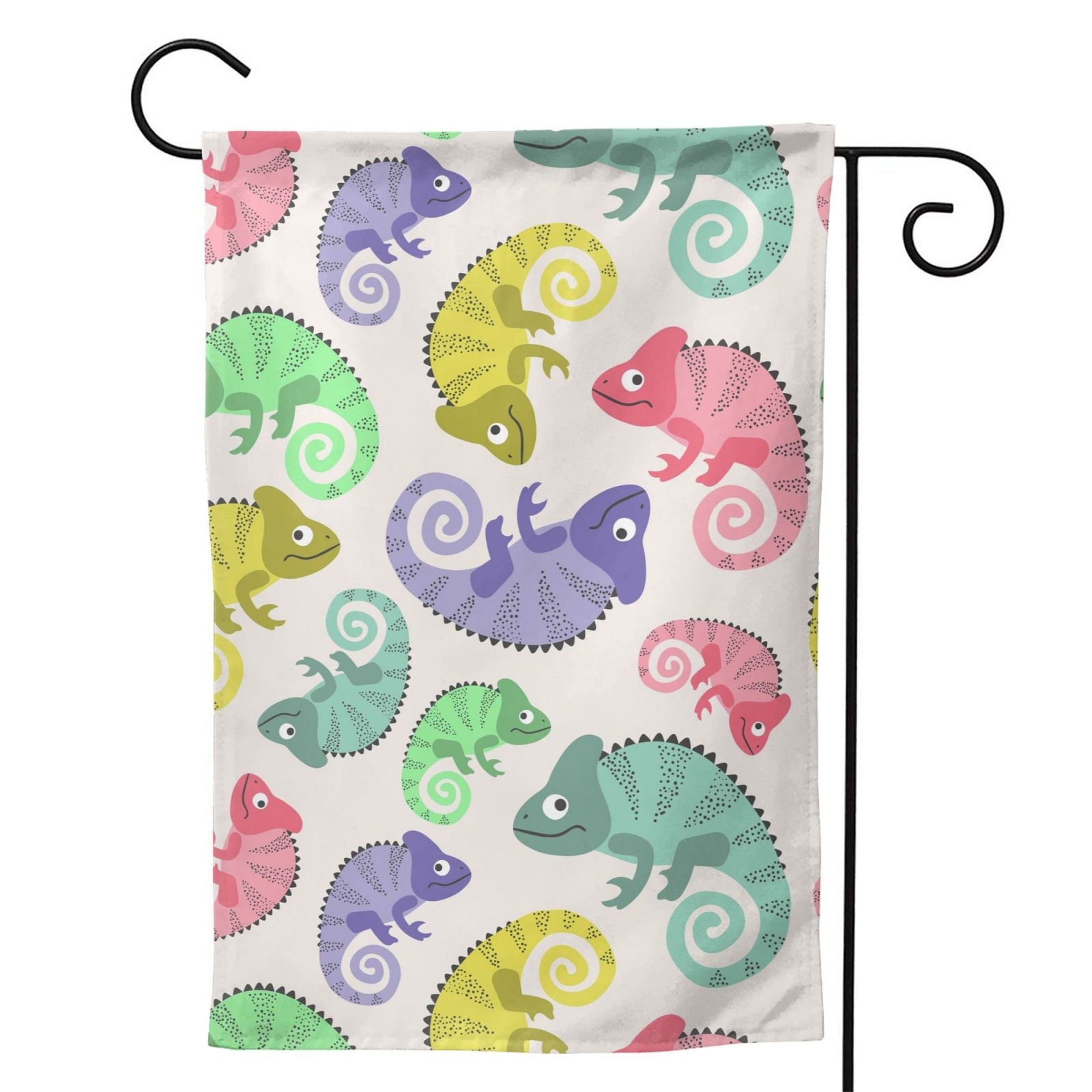 Sigee Cute Chameleons for Live Happy Decorative Small Garden Flag ...
