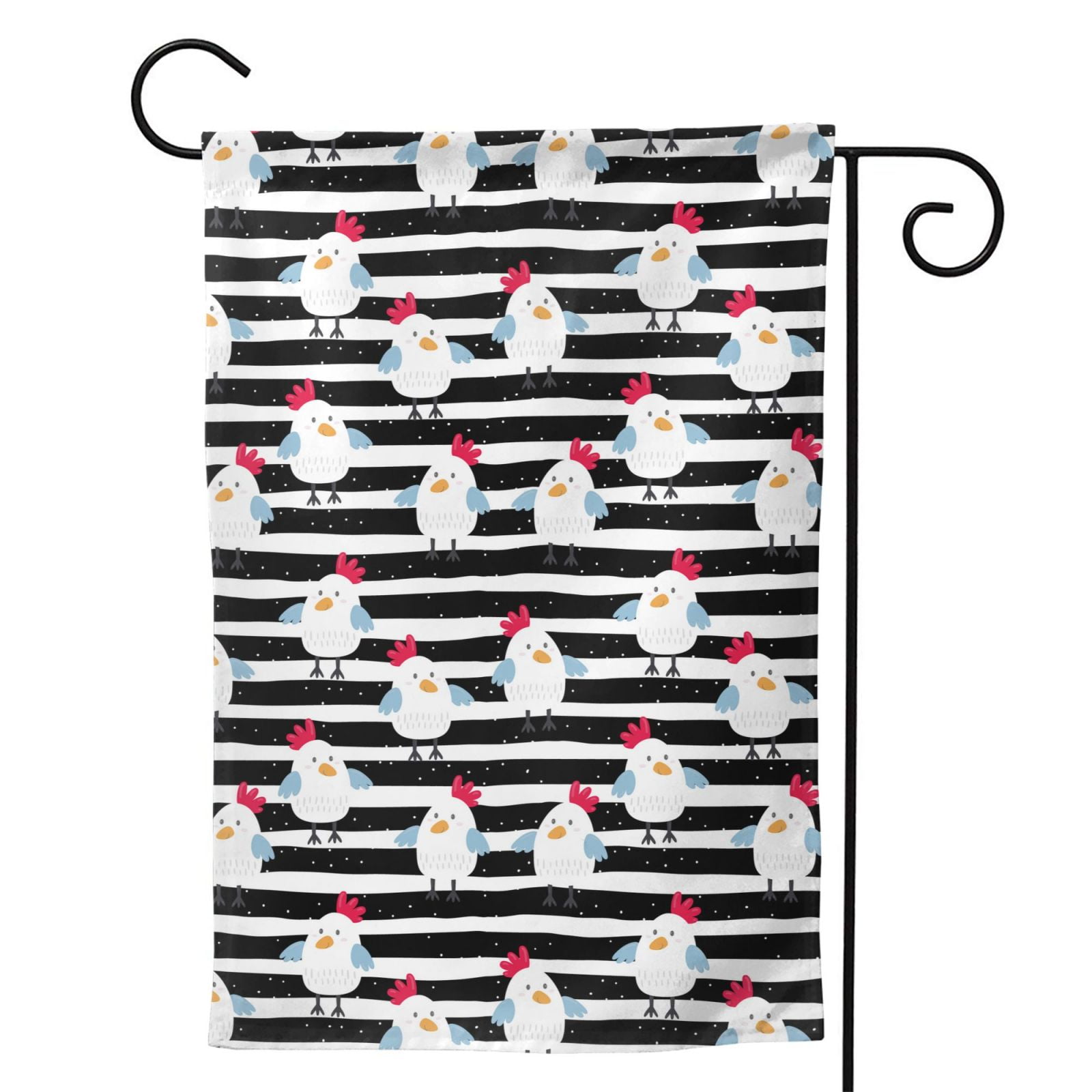 Sigee Cute Chicken for Live Happy Decorative Small Garden Flag,Double ...