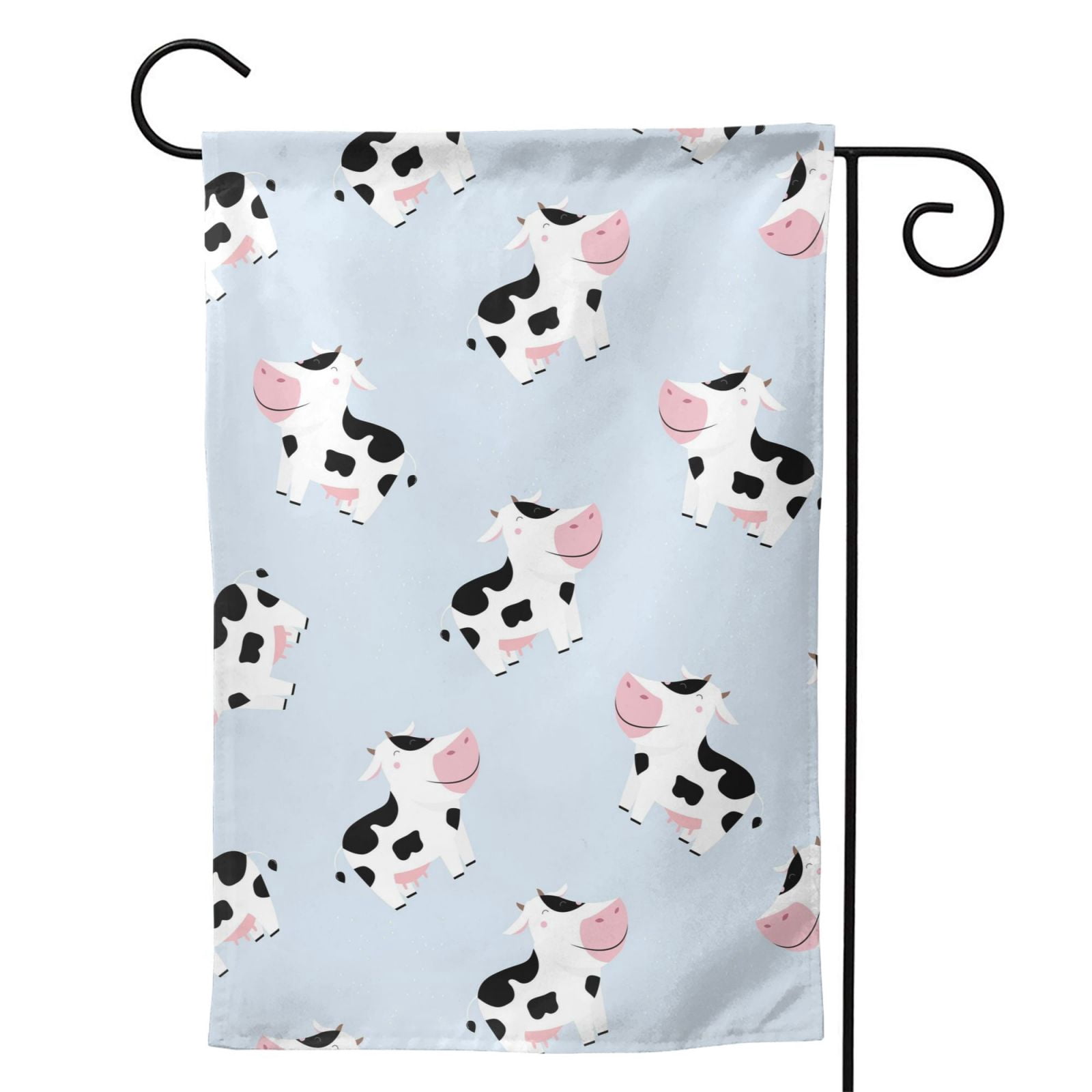 Sigee Cute Farm Cow for Live Happy Decorative Small Garden Flag,Double ...