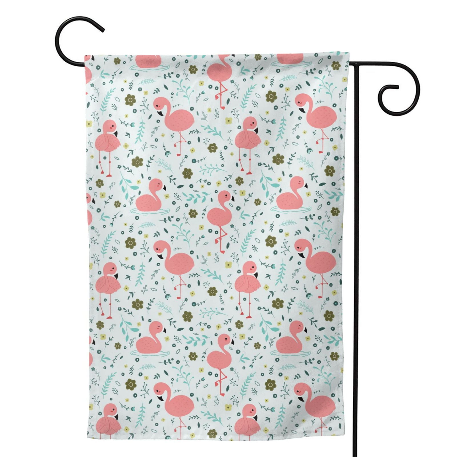 Sigee Cute Flamingo for Live Happy Decorative Small Garden Flag,Double ...