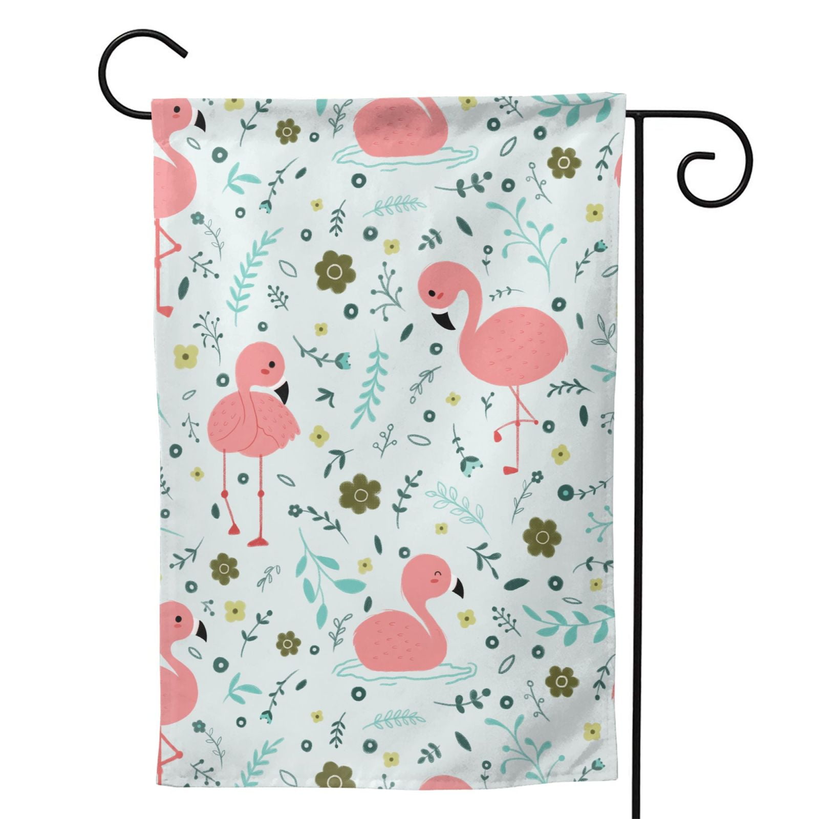 Sigee Cute Flamingo for Live Happy Decorative Small Garden Flag,Double ...