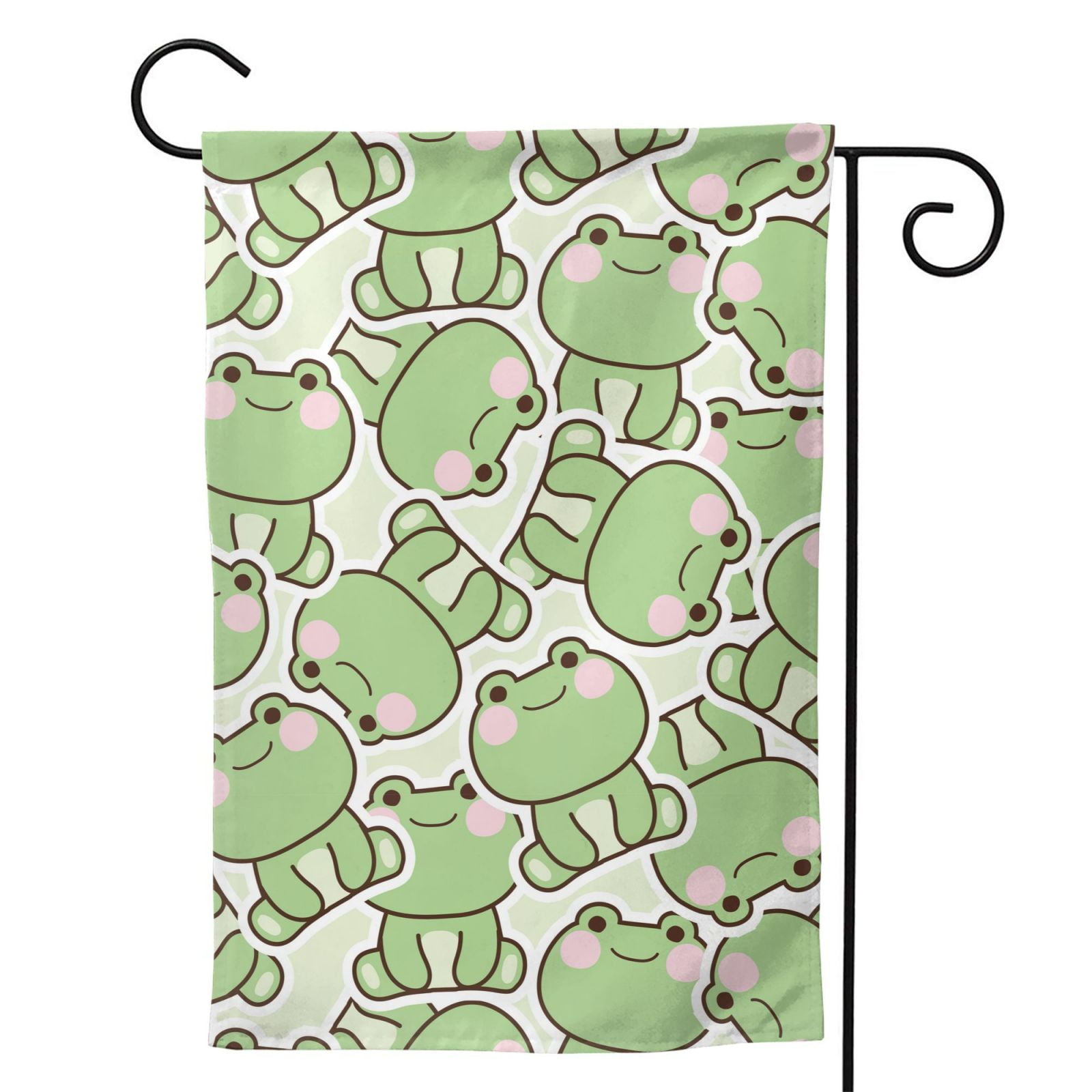 Sigee Cute Frog for Live Happy Decorative Small Garden Flag,Double ...