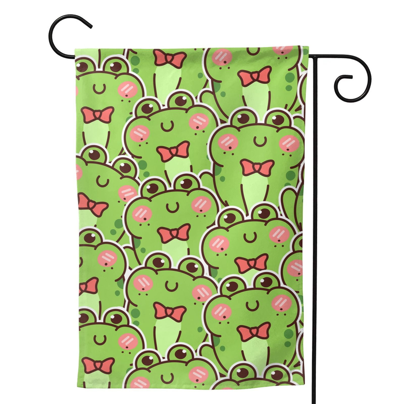Sigee Cute Green Frog for Live Happy Decorative Small Garden Flag ...