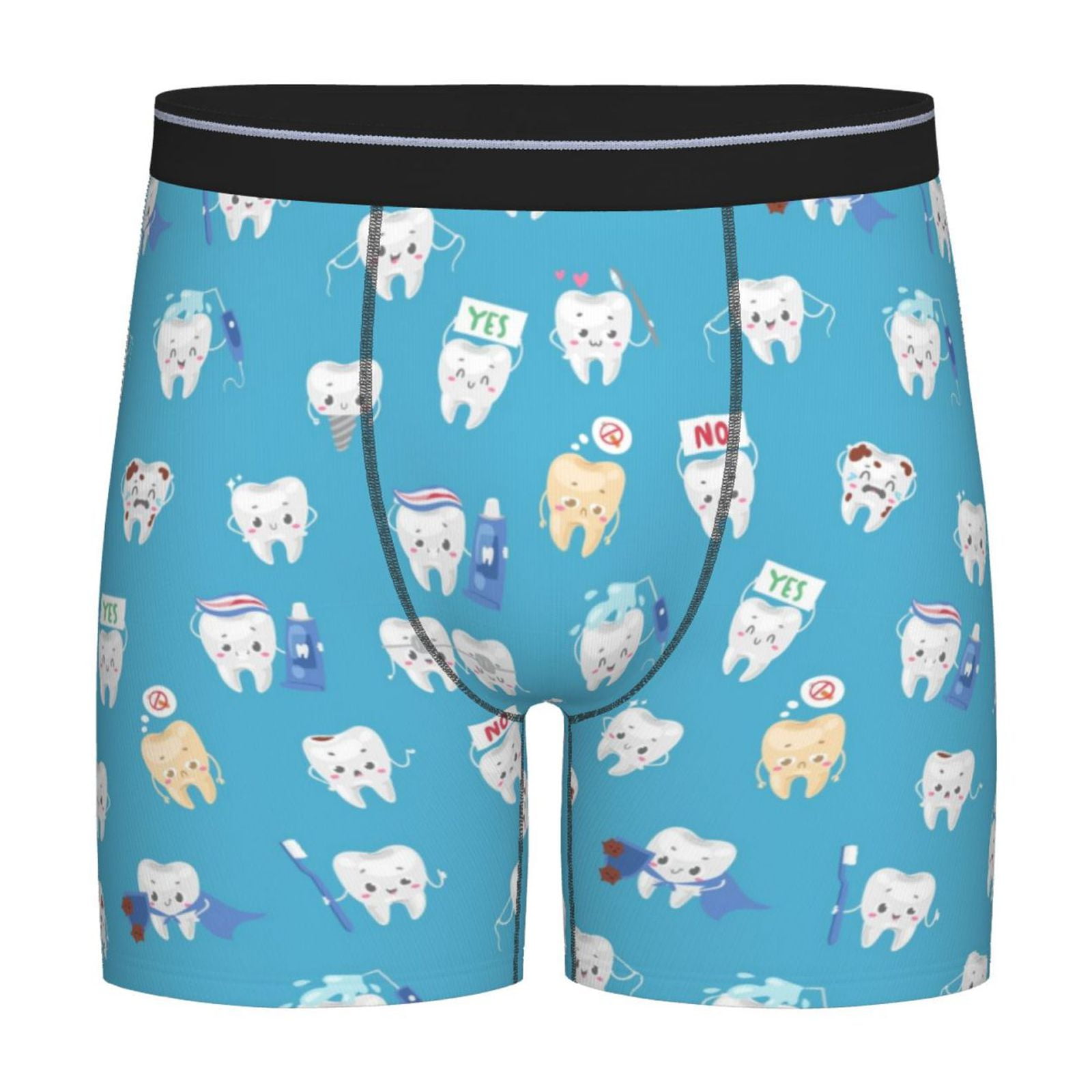 Sigee Cute Healthy Teeth for Men's Boxer Briefs,Moisture Wicking and ...