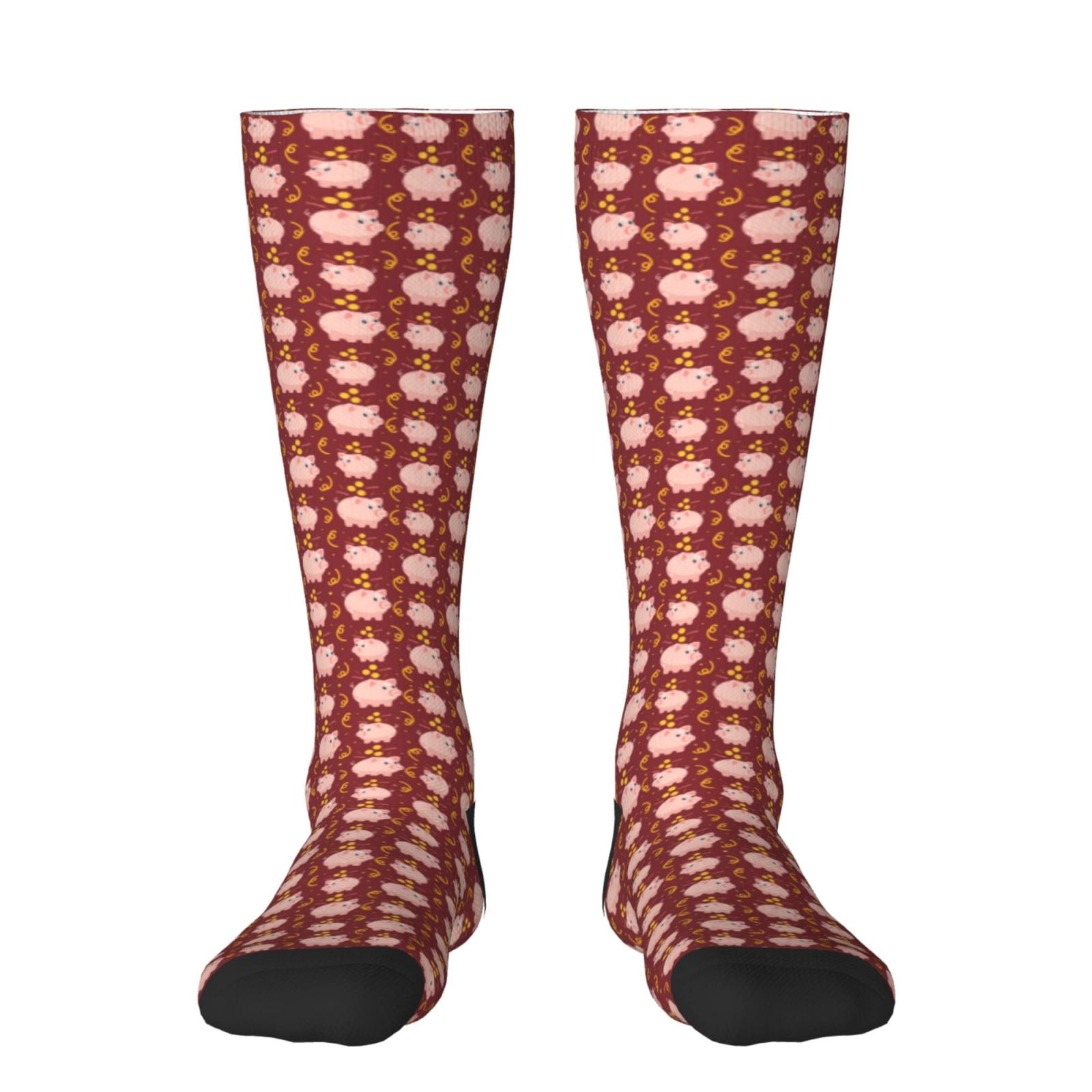 Sigee Cute Pig with Coins for Socks for Men Women Gifts for Him ...