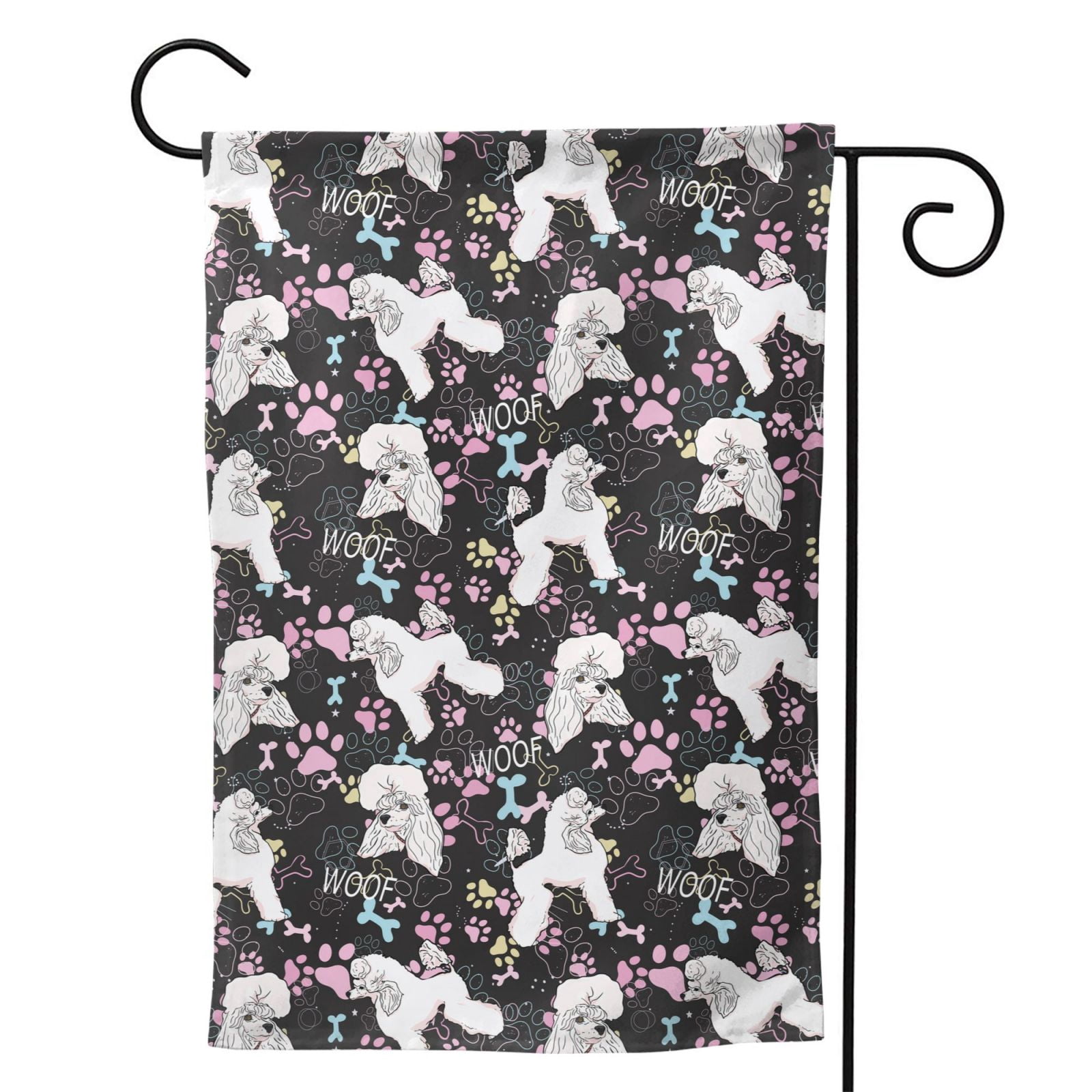 Sigee Cute Poodle Dog for Live Happy Decorative Small Garden Flag ...