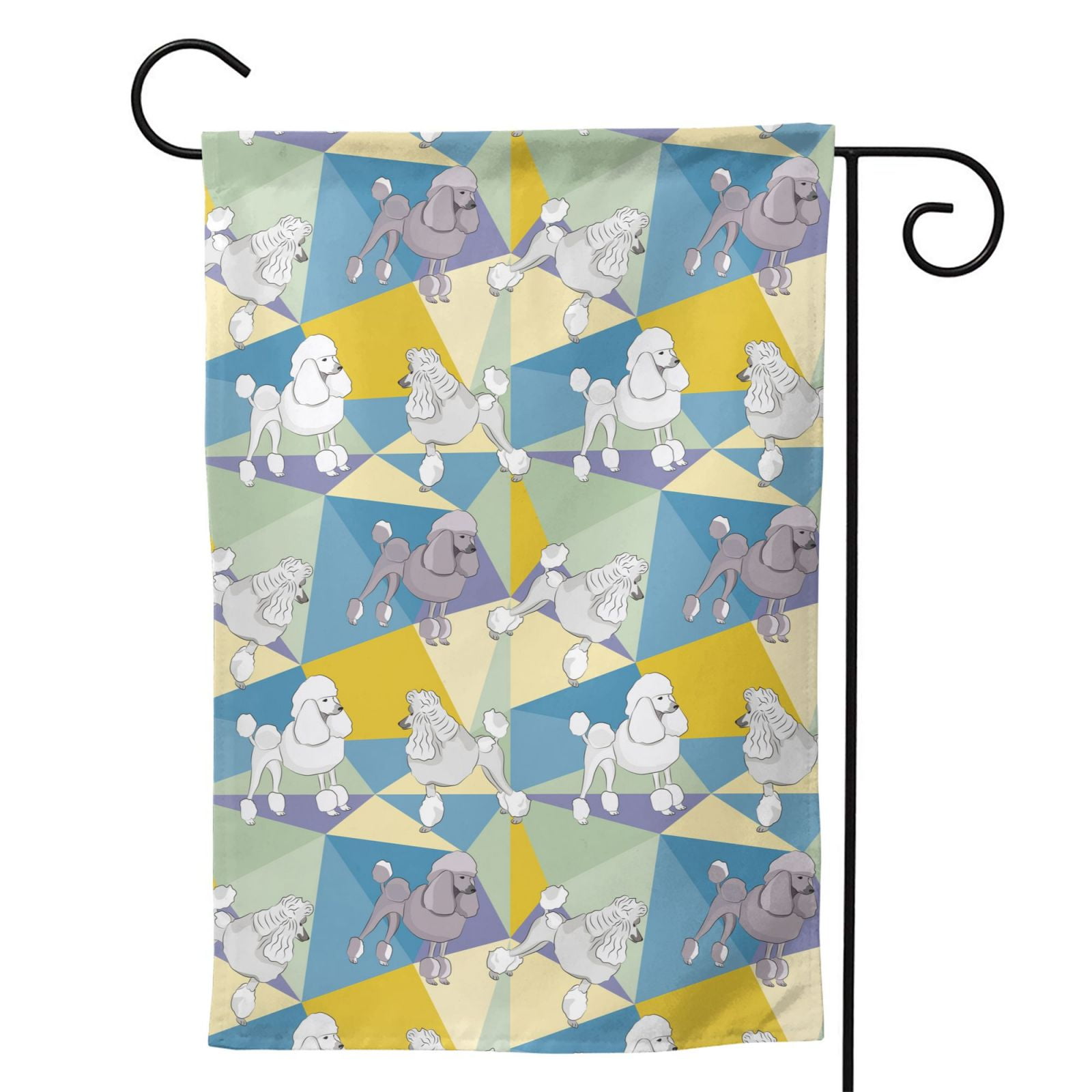 Sigee Cute Poodle Dog for Live Happy Decorative Small Garden Flag ...