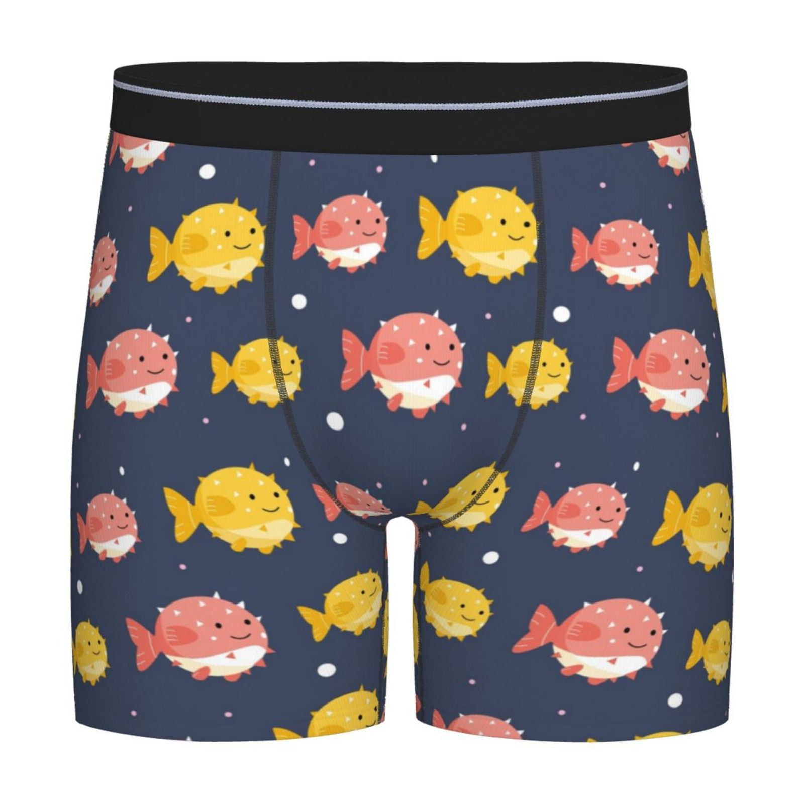 Sigee Cute Puffer Fish for Men's Boxer Briefs,Moisture Wicking and ...