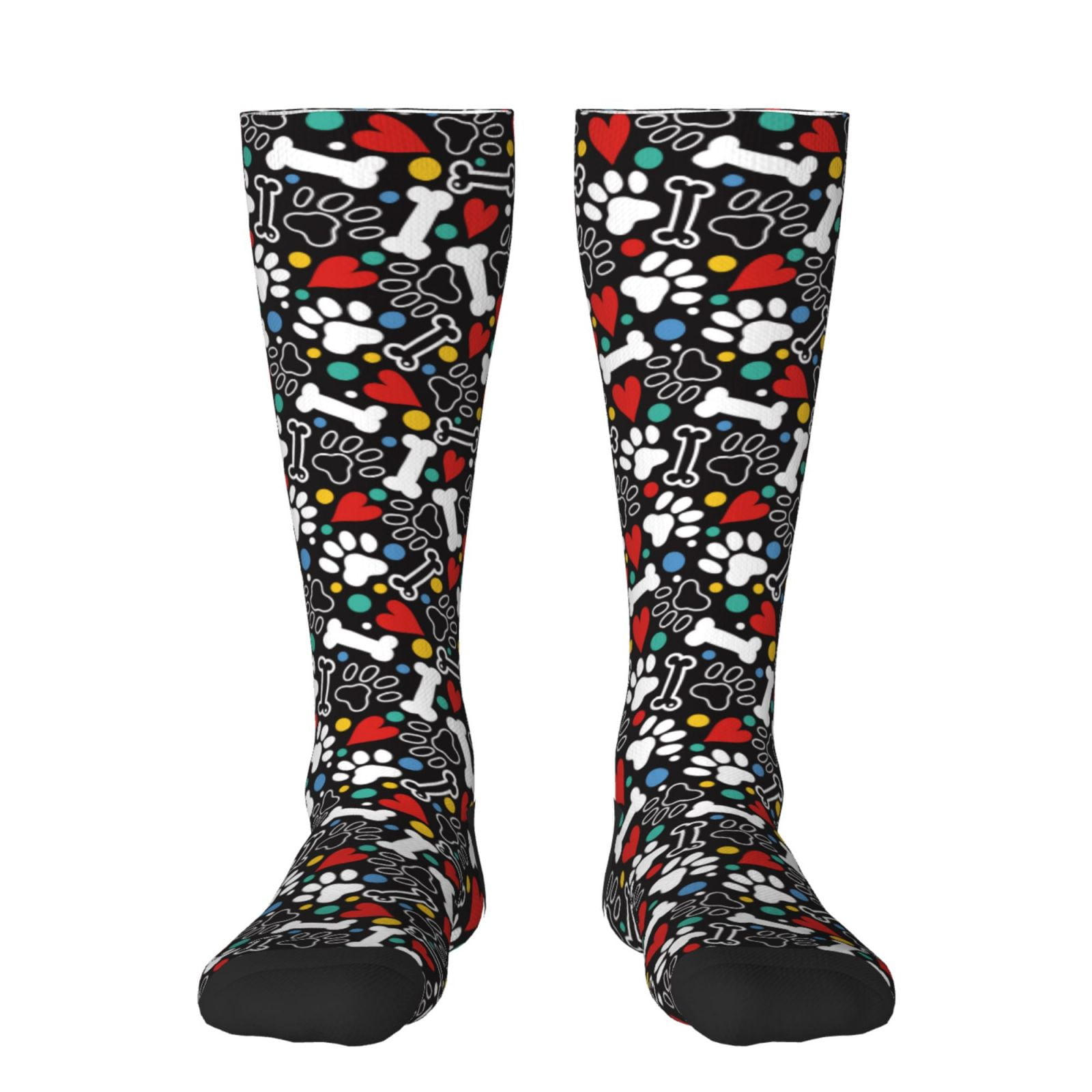 Sigee Cute Puppy Footprints for Socks for Men Women Gifts for Him ...