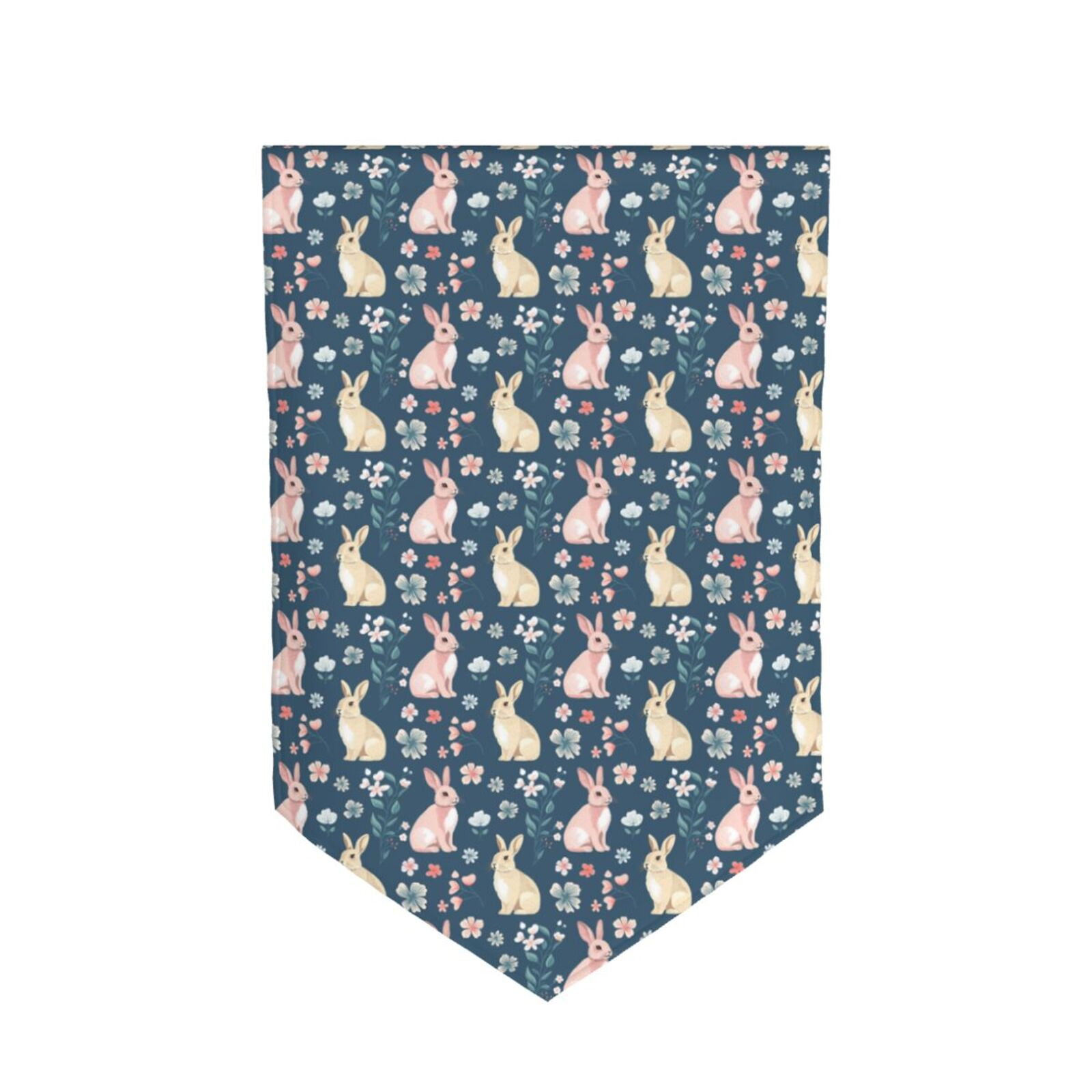 Sigee Cute Rabbit Floral Printed Flag12.5 * 18in Outdoor Yard Flags For ...