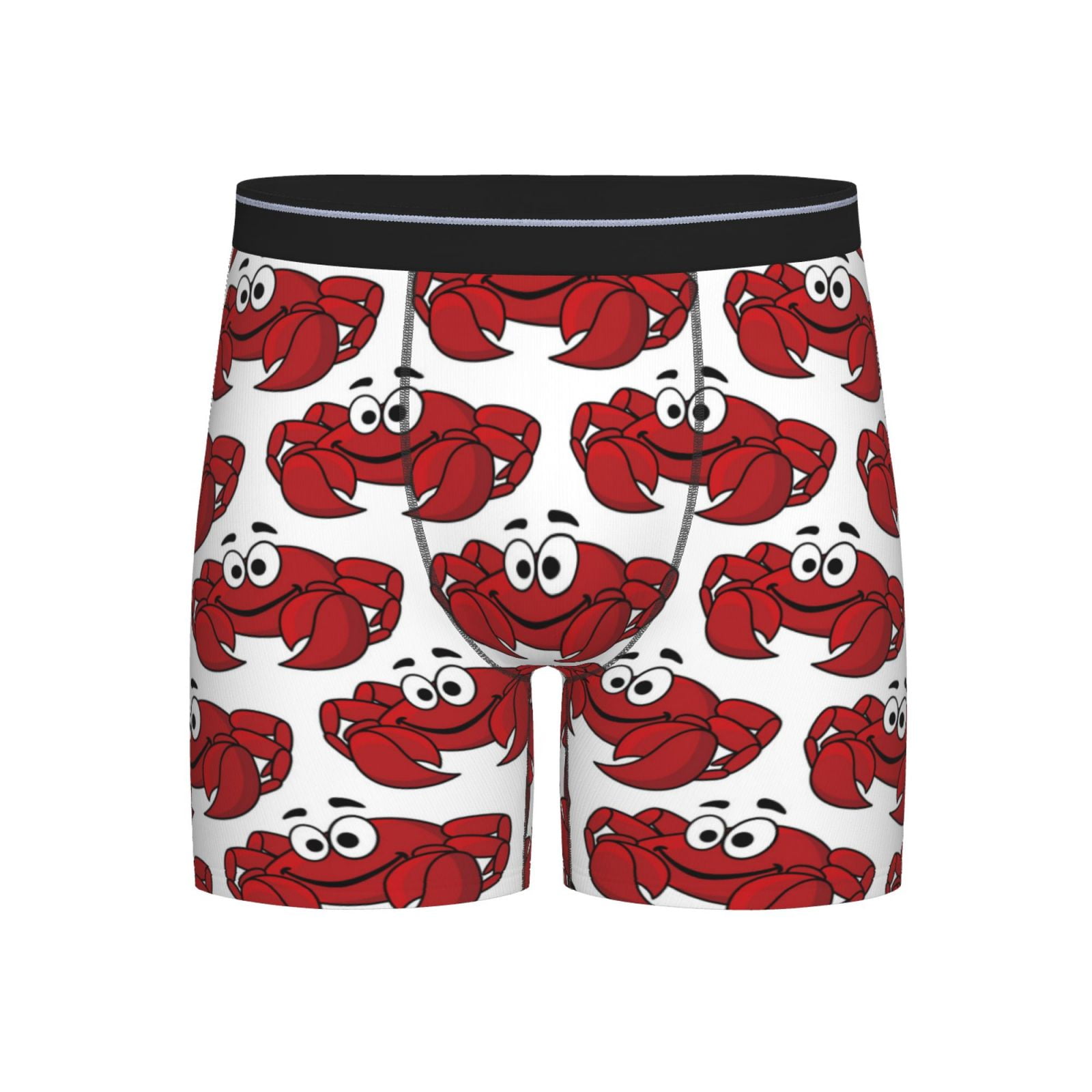 Sigee Cute Red Crab for Men's Boxer Briefs,Moisture Wicking and ...
