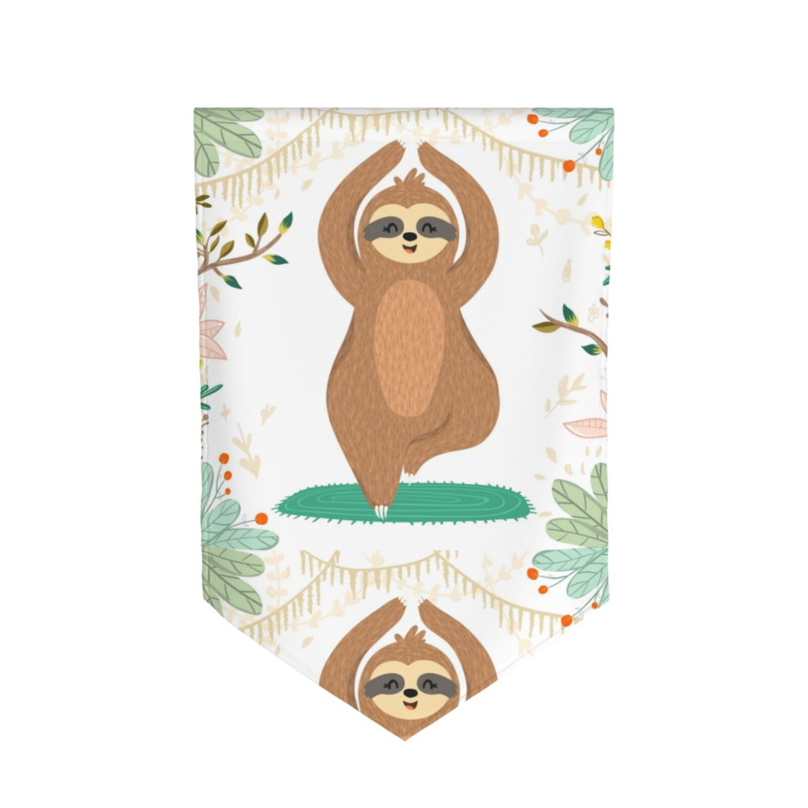 Sigee Cute Sloth In Yoga Pose Tree Printed Flag12.5 * 18in Outdoor Yard ...