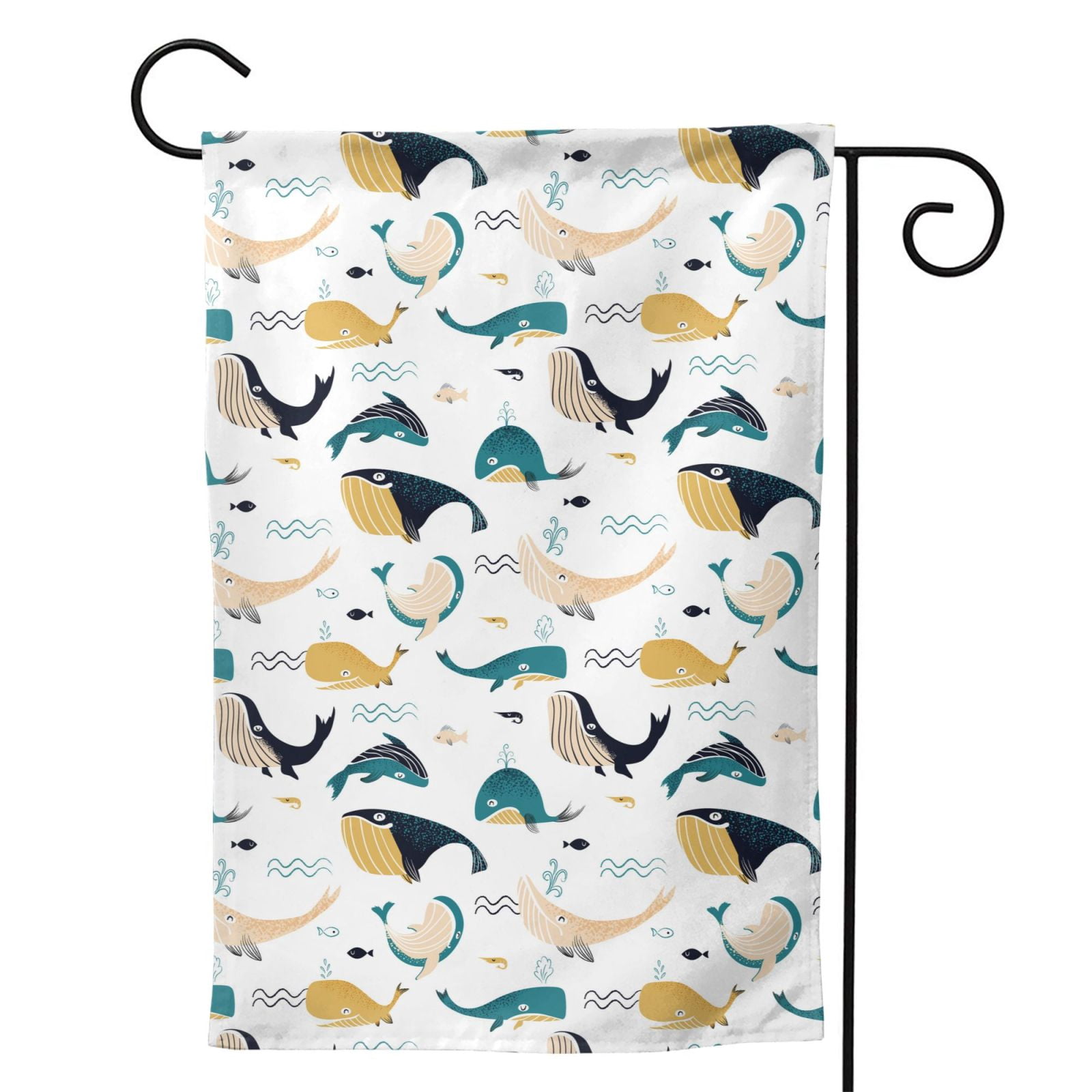 Sigee Cute Whale for Live Happy Decorative Small Garden Flag,Double ...