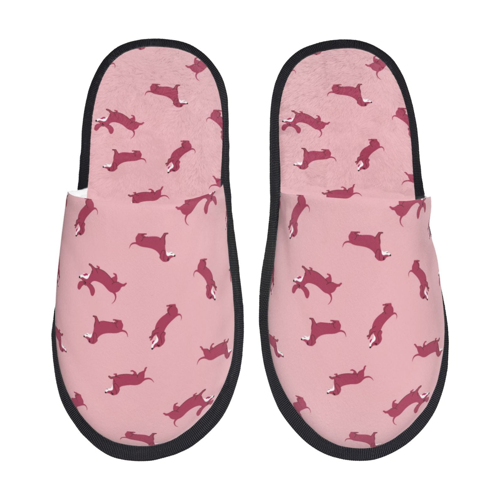 Sigee Dachshund Dog Puppy for Cozy Furry Slippers Super Soft Indoor and ...