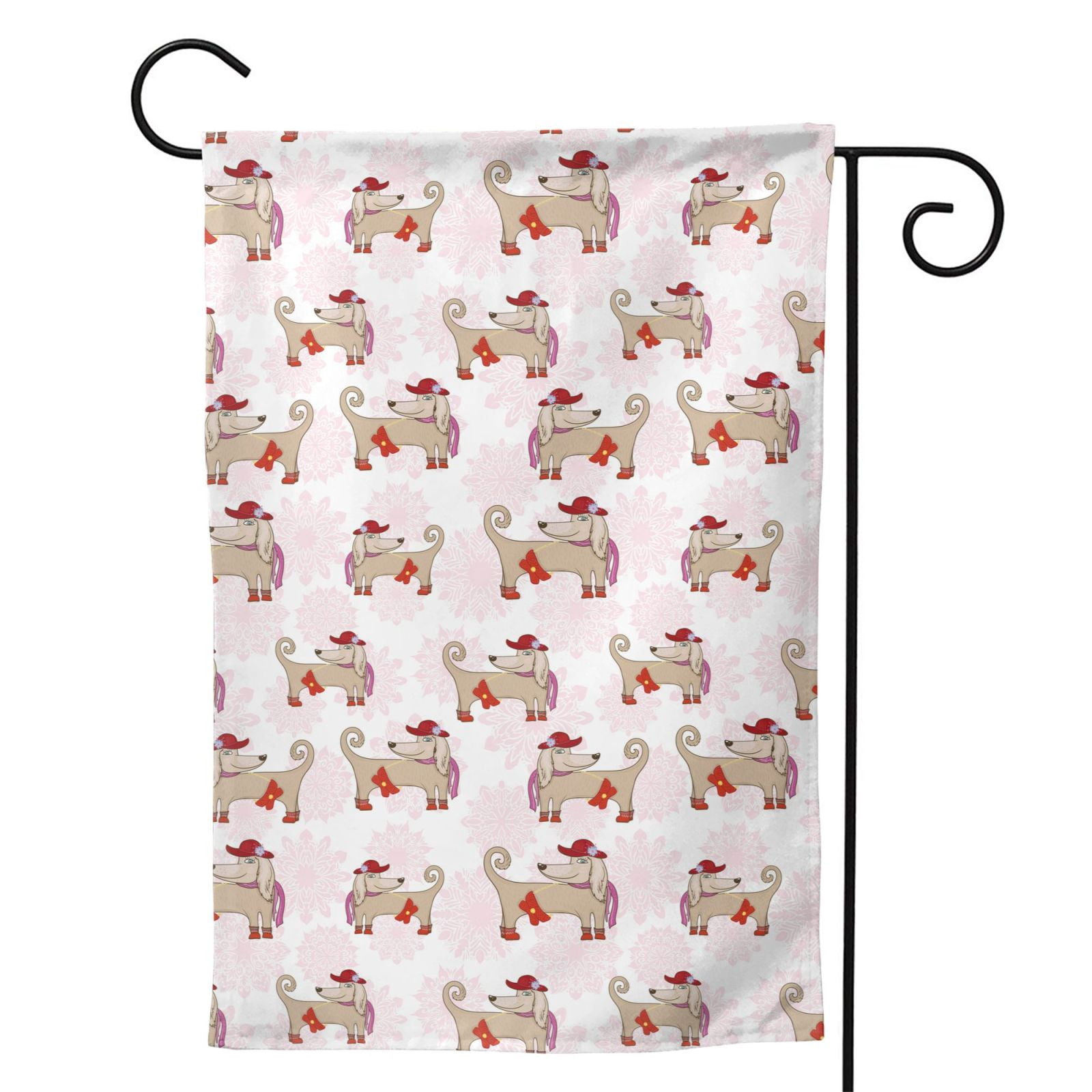 Sigee Dachshund Dog Puppy for Live Happy Decorative Small Garden Flag ...