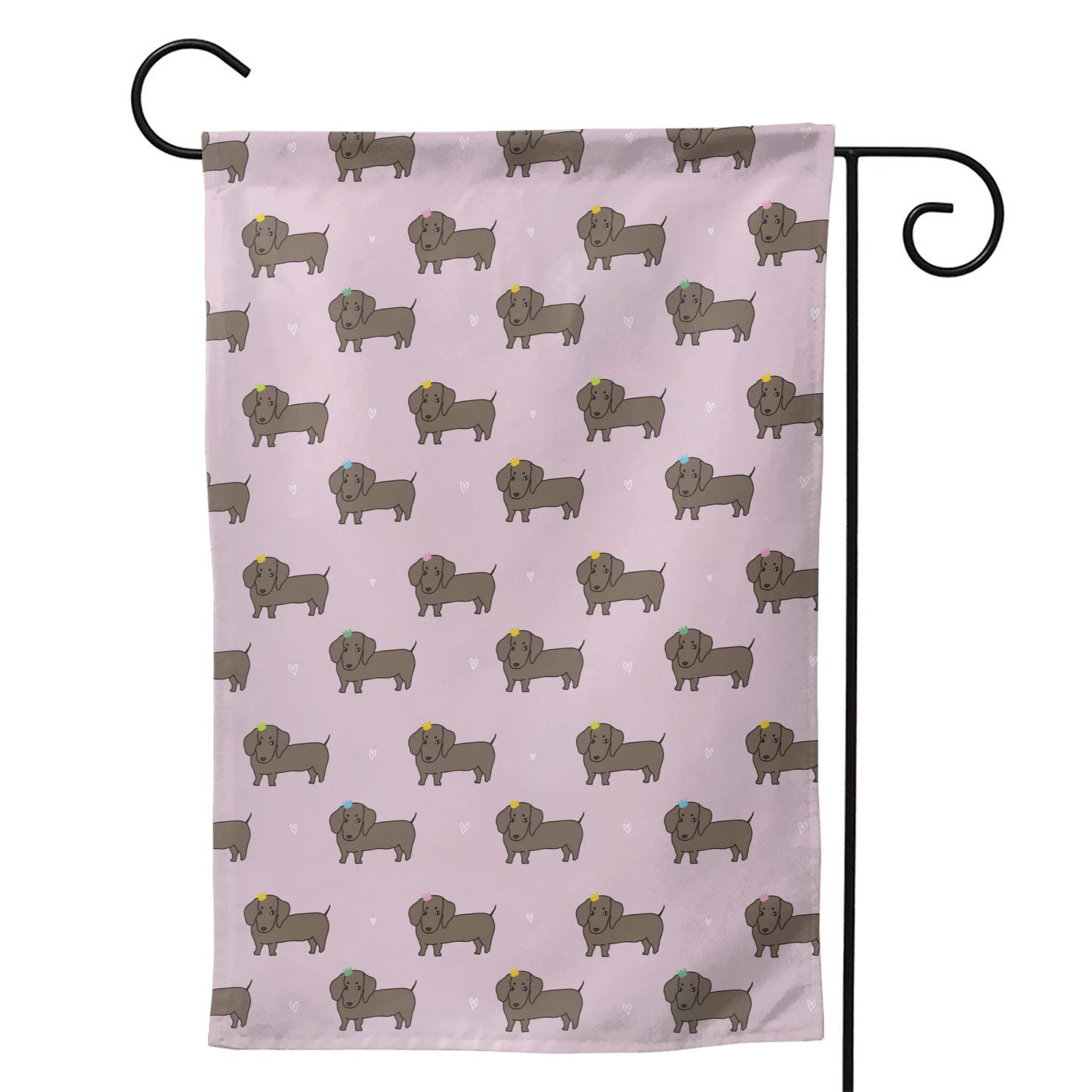 Sigee Dachshund Dog Puppy for Live Happy Decorative Small Garden Flag ...