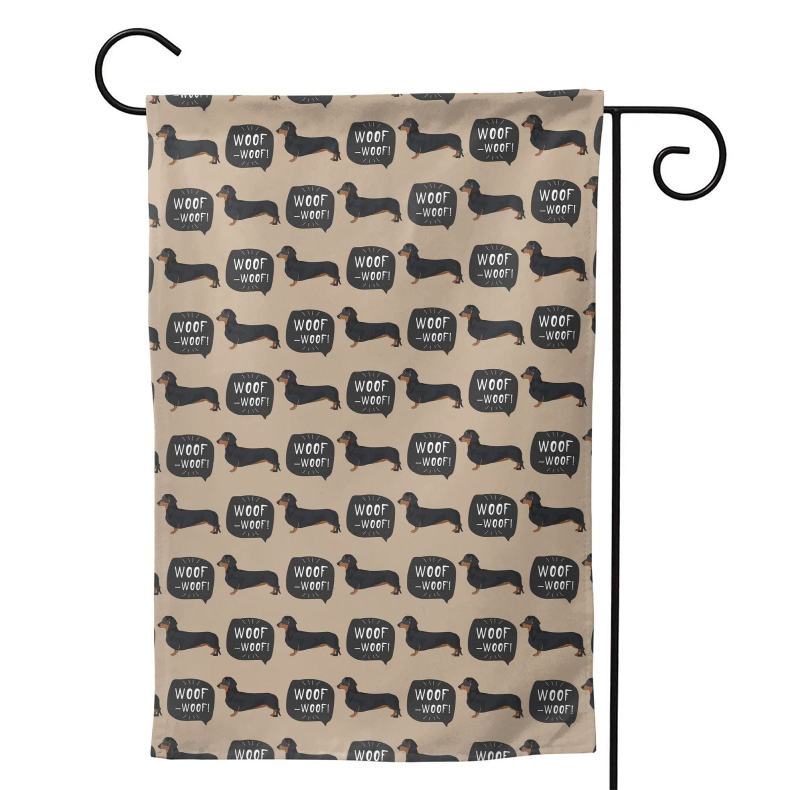 Sigee Dachshund Dog Woof for Live Happy Decorative Small Garden Flag ...