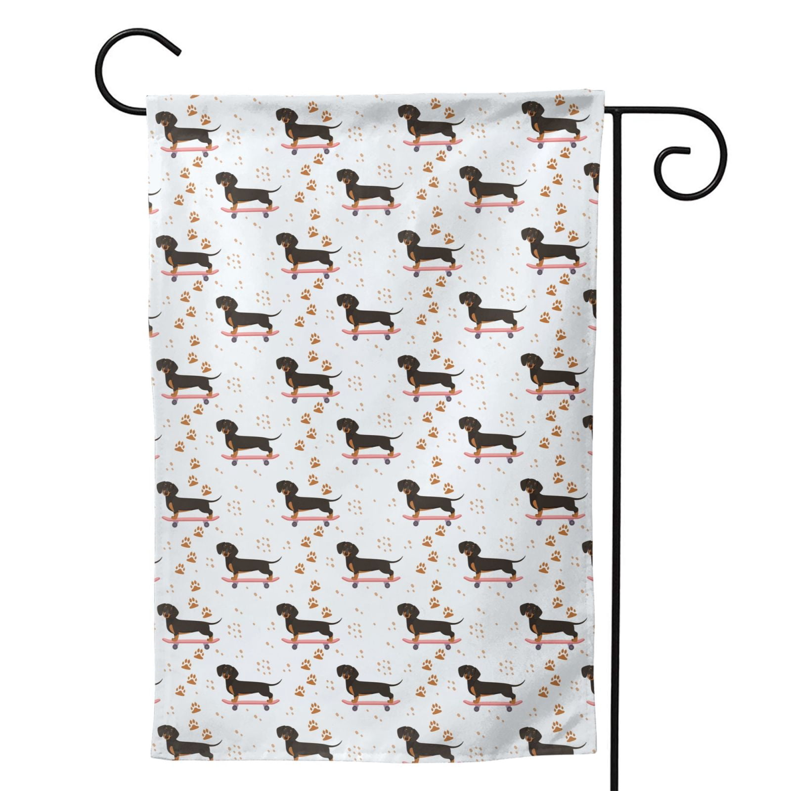 Sigee Dachshund Dog for Live Happy Decorative Small Garden Flag,Double ...