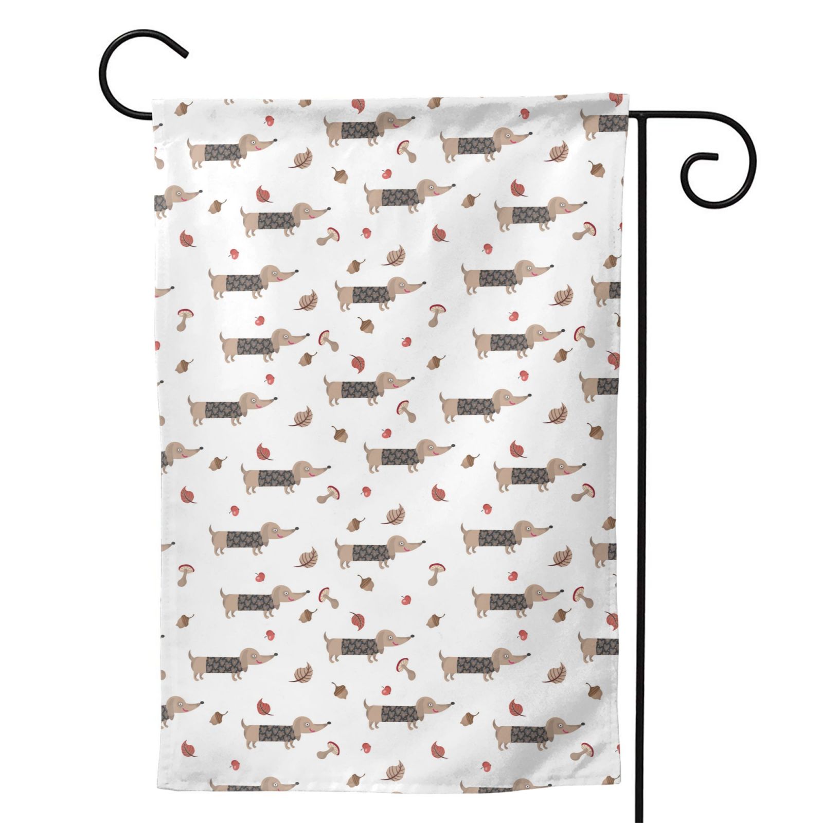 Sigee Dachshund Dog for Live Happy Decorative Small Garden Flag,Double ...