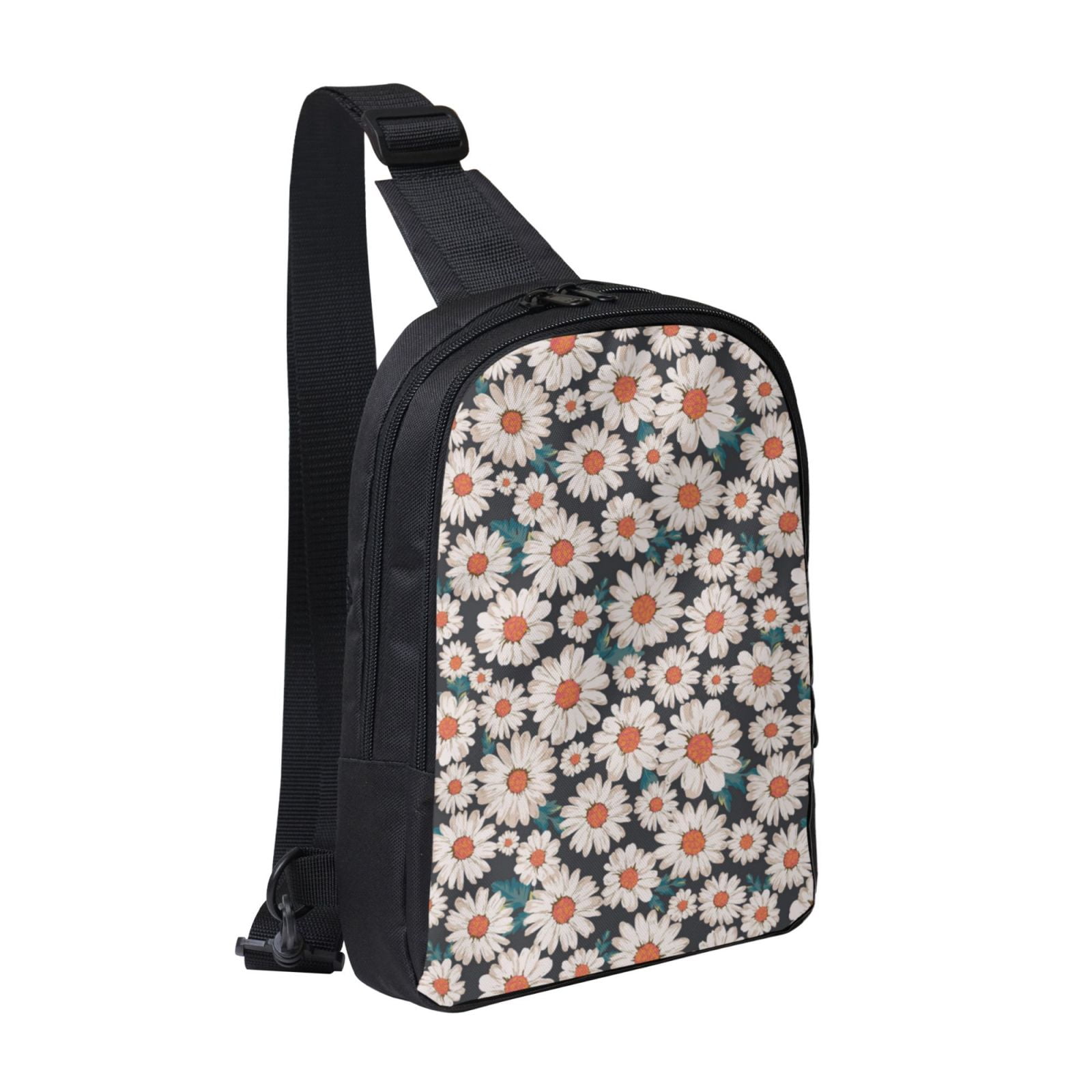 Sigee Daisies Flowers for Dual Pocket Sling Backpack Hiking Daypack ...