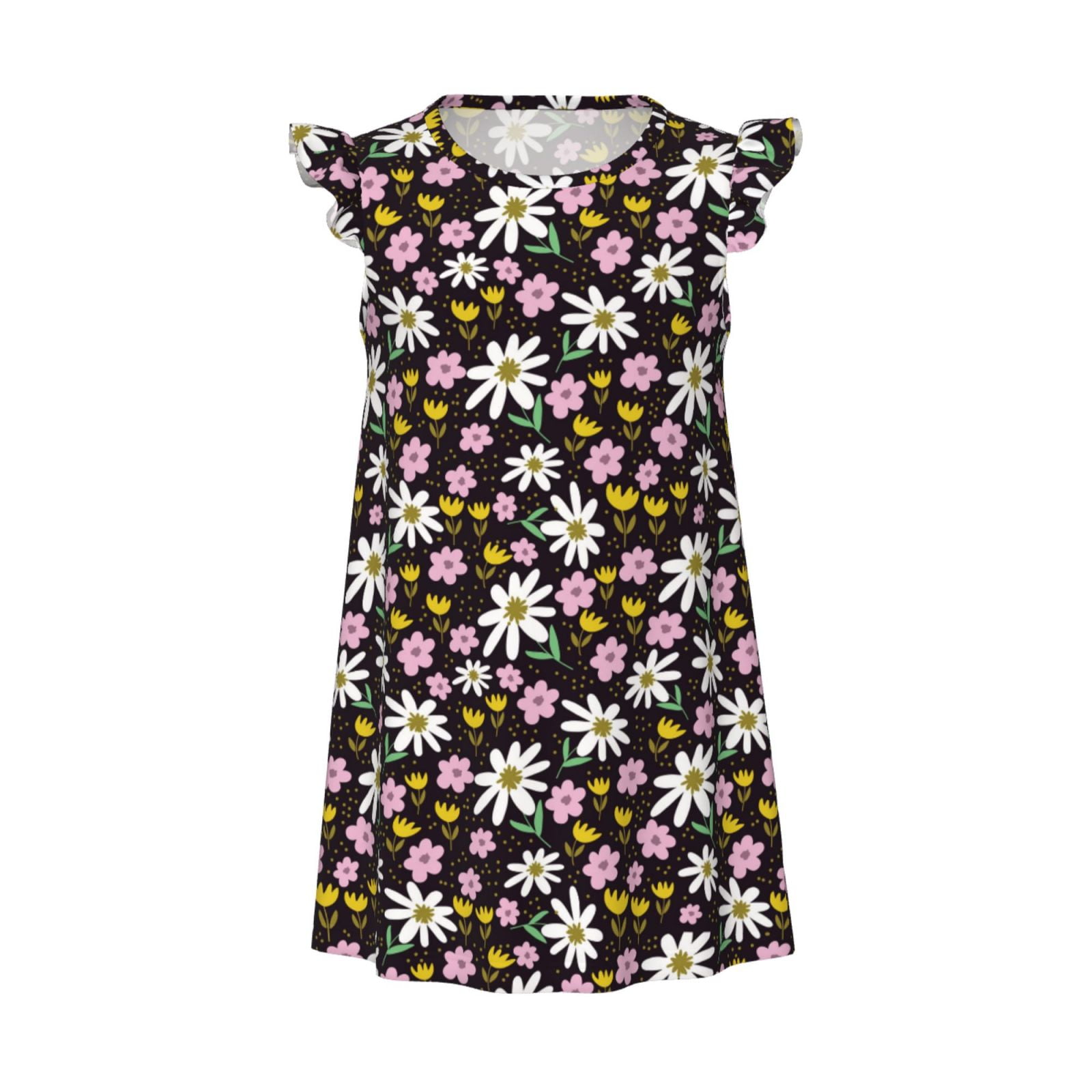 Sigee Daisies Flowers for Girls Sleepwear Nightie,Night Sleep Dress ...