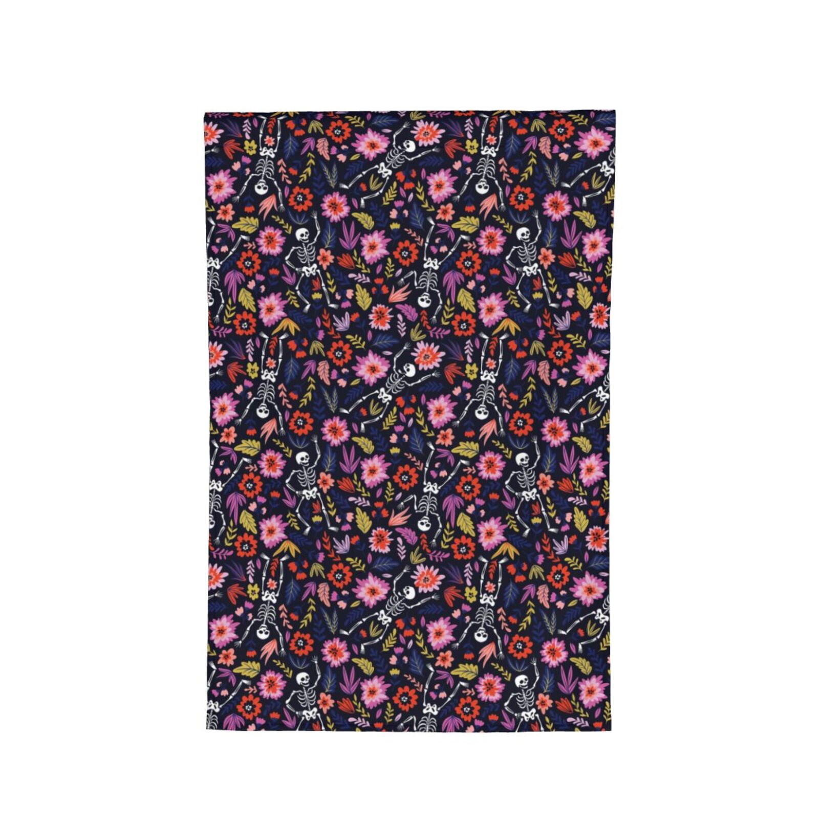 Sigee Dancing Skeletons Floral Garden Printed Flag12.5 * 18in Outdoor ...