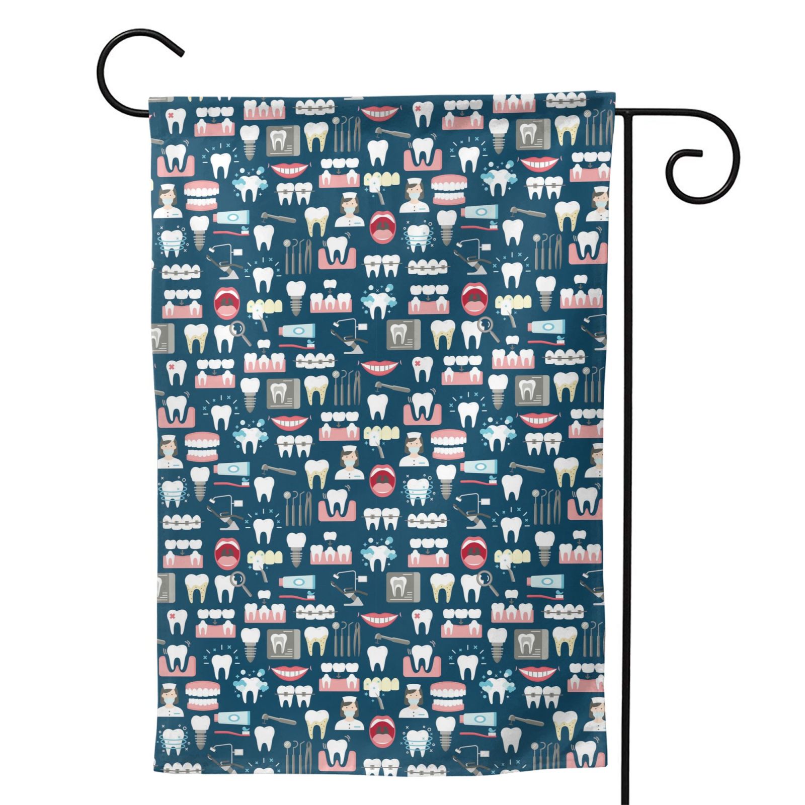Sigee Dental Seamless for Live Happy Decorative Small Garden Flag ...