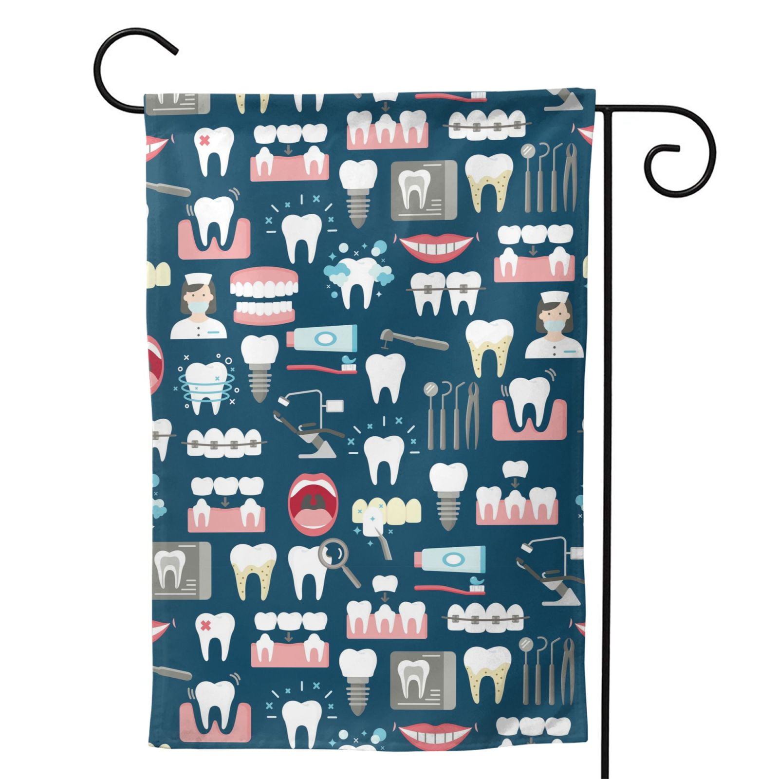 Sigee Dental for Live Happy Decorative Small Garden Flag,Double Sided ...
